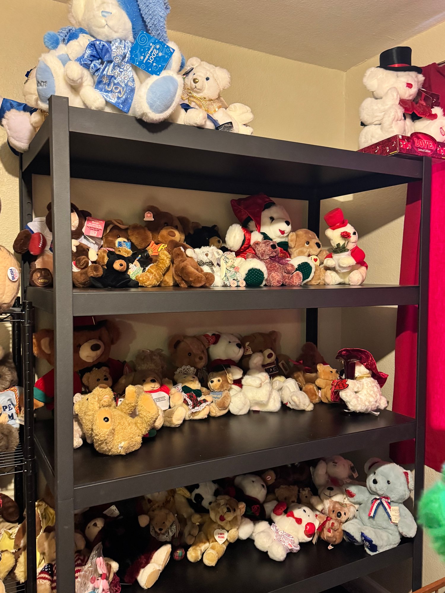Shelf Four Teddy Bears #16346 | Auctionninja.com