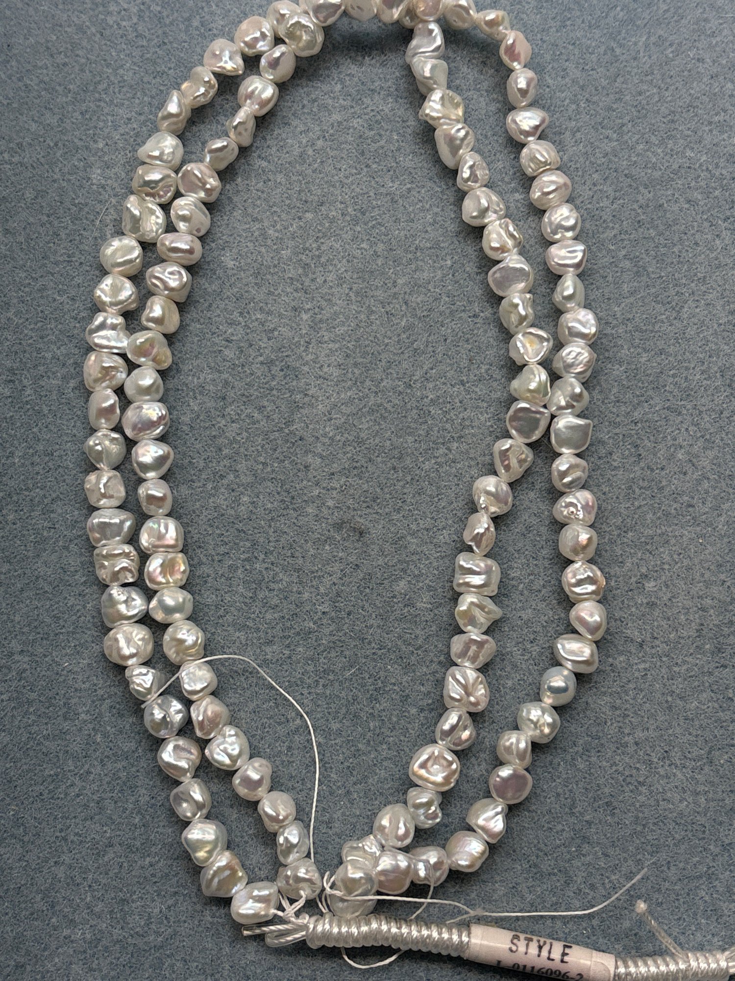 White Drilled Keshi Pearl Strands Retails 5-8mm 16in Strands $25 Each ...