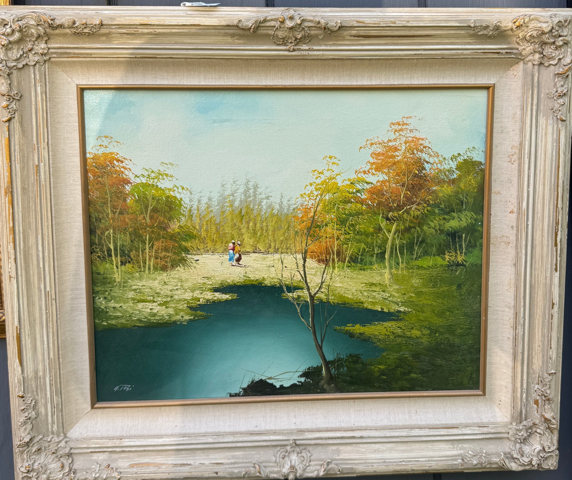 Local Artist New England "Landscape" - Framed Oil Painting* #3736 ...