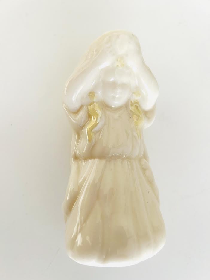 Belleek Green Label Angel Creamer #4920 | Auctionninja.com