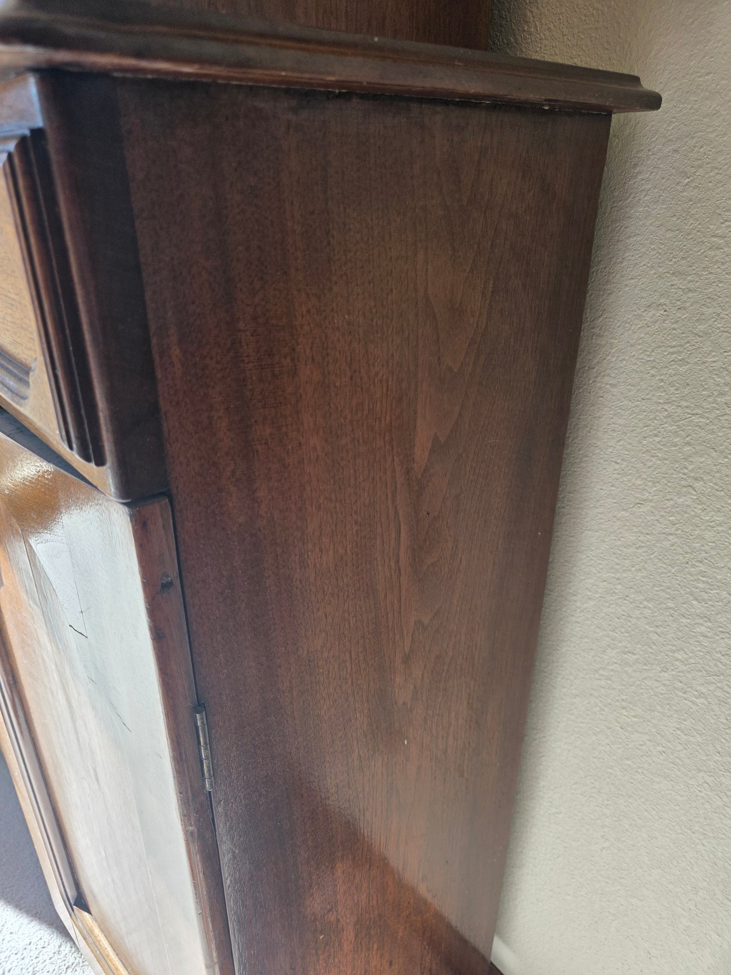 Antique China Hutch With Original Glass #1917 | Auctionninja.com