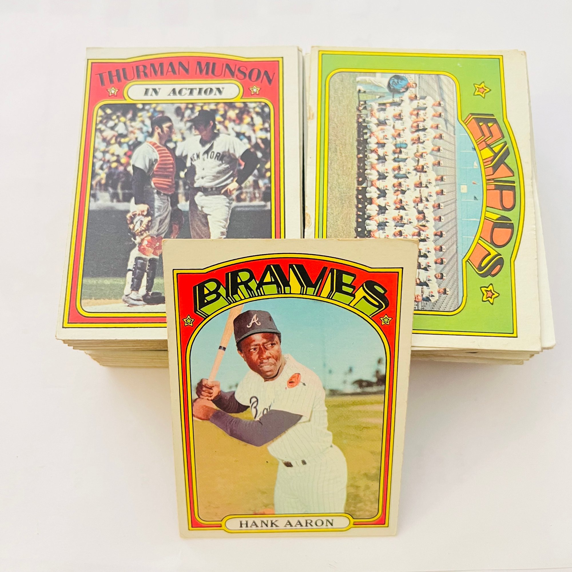 1972 Topps Baseball 126 Cards Hank Aaron Thurman Munson Random Grab ...