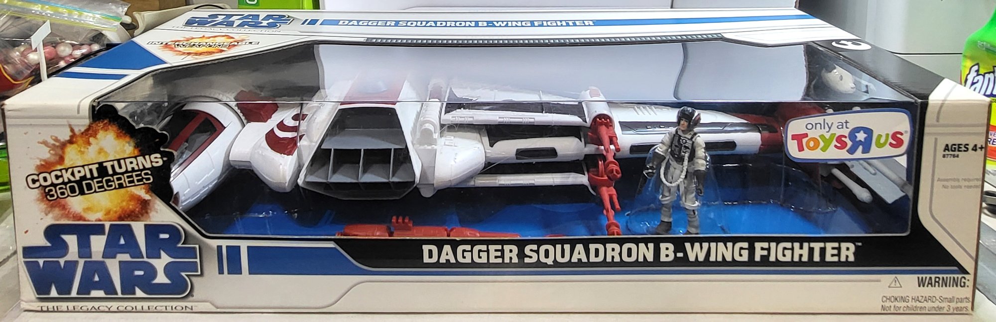 2008 Rare Star Wars Dagger Squadron B-wing Fighter & Lt. Pollard Figure Toys R' Us Exclusive ...