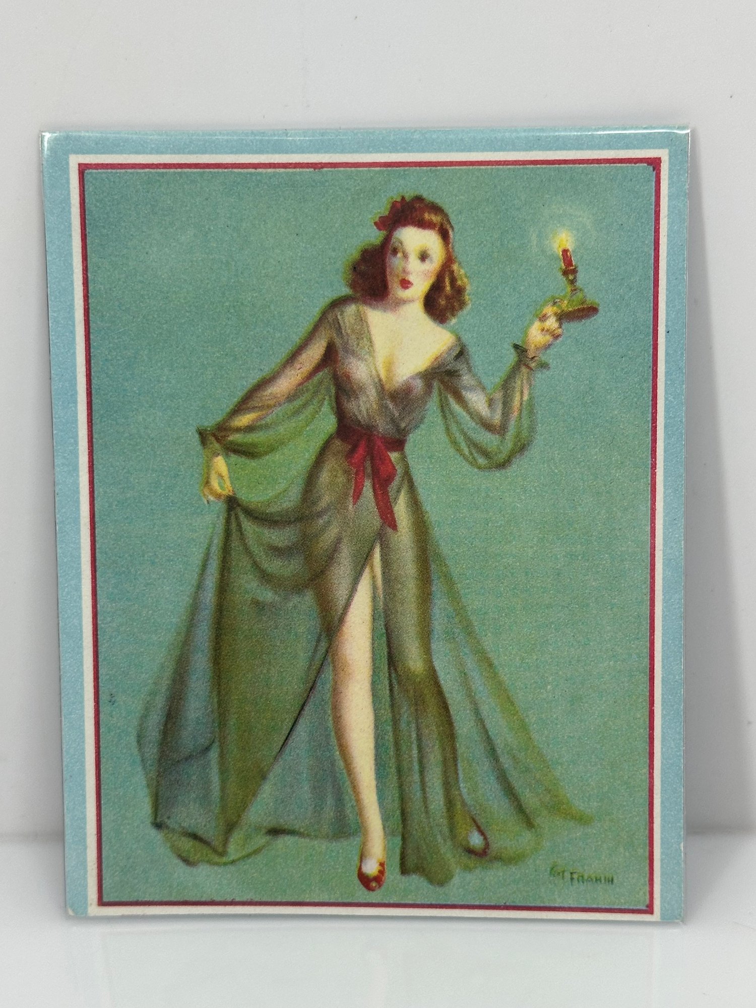 Wonderful Pin Up Girl Ink Blotter 1940s-50s Unused 3 3/8" X 4 1/4 ...