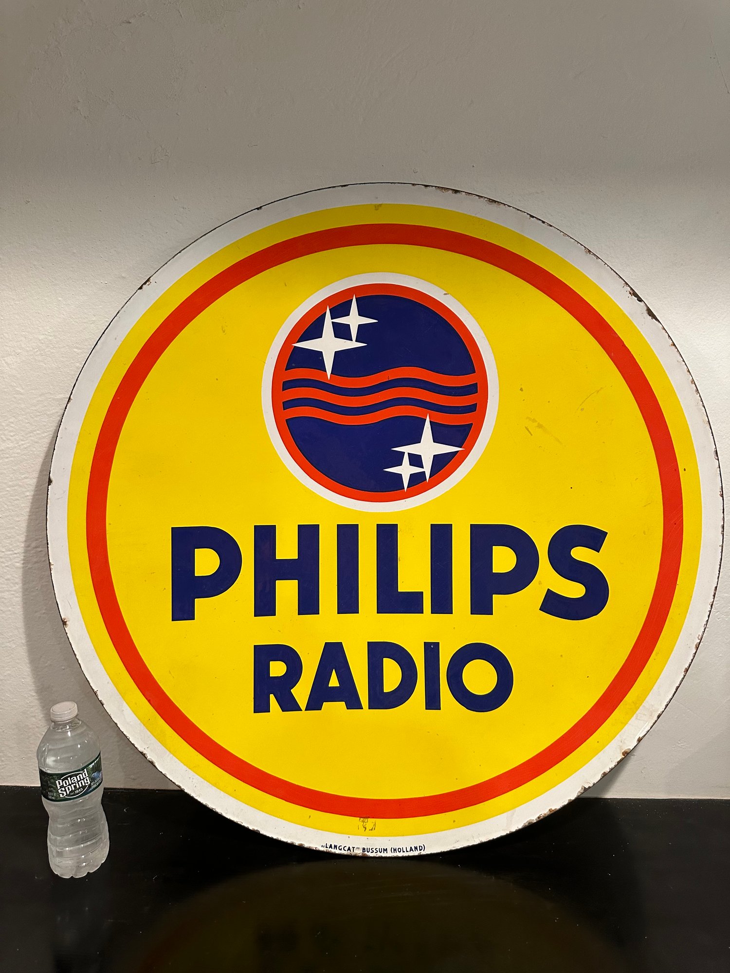 Old Philips Radio Porcelain Sign By Langcat Bussum Holland #31938 ...
