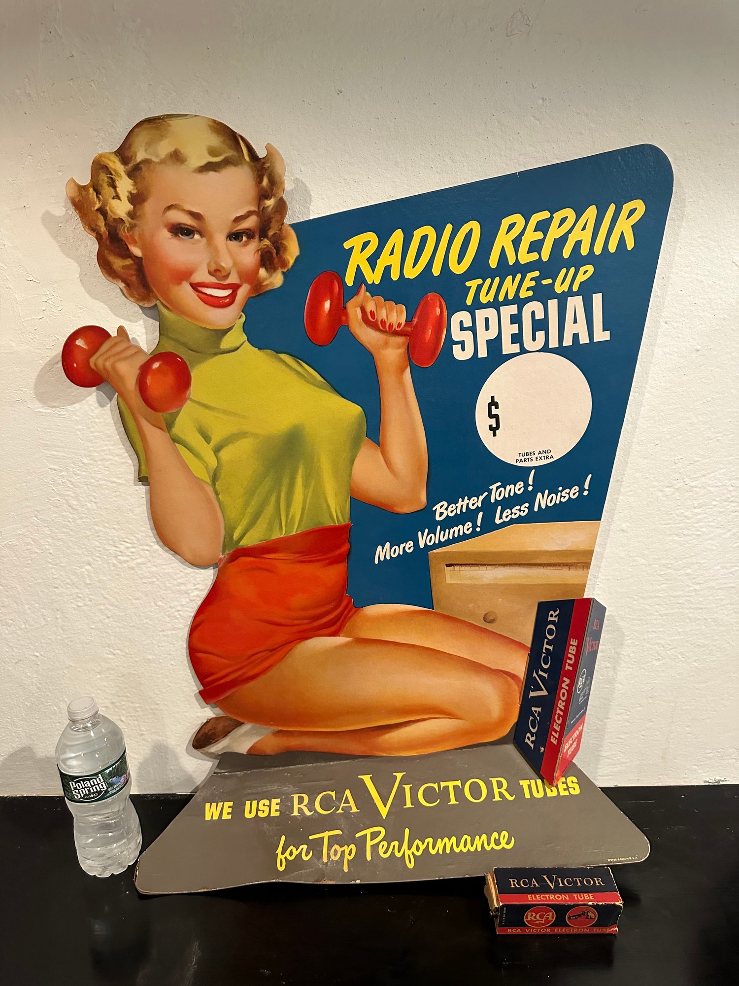 Vintage RCA Victor Radio Repair Cardboard Litho Display Sign #30933 ...
