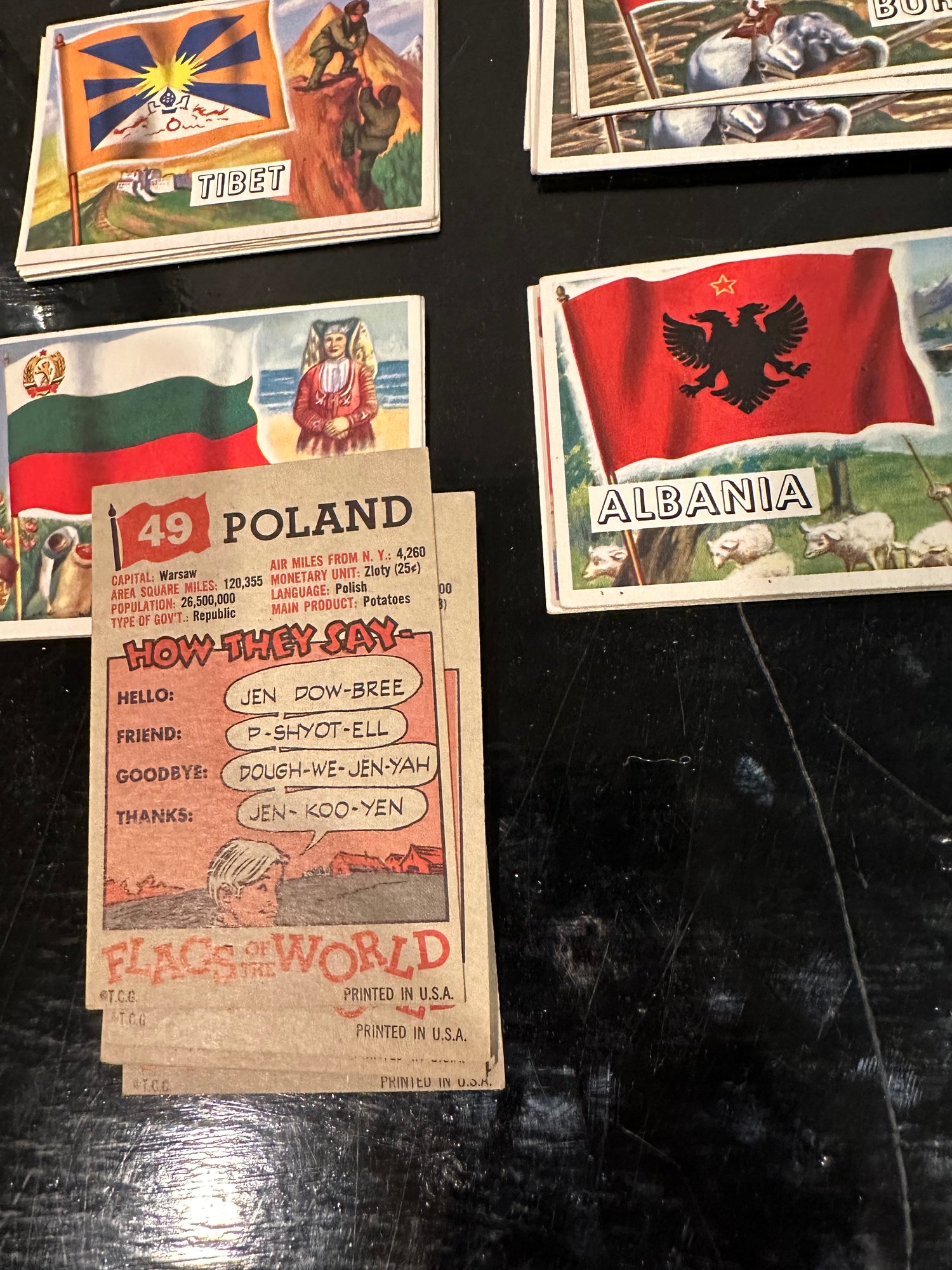Assorted Lot Of 1956 Topps Flags Of The World #31205 | Auctionninja.com