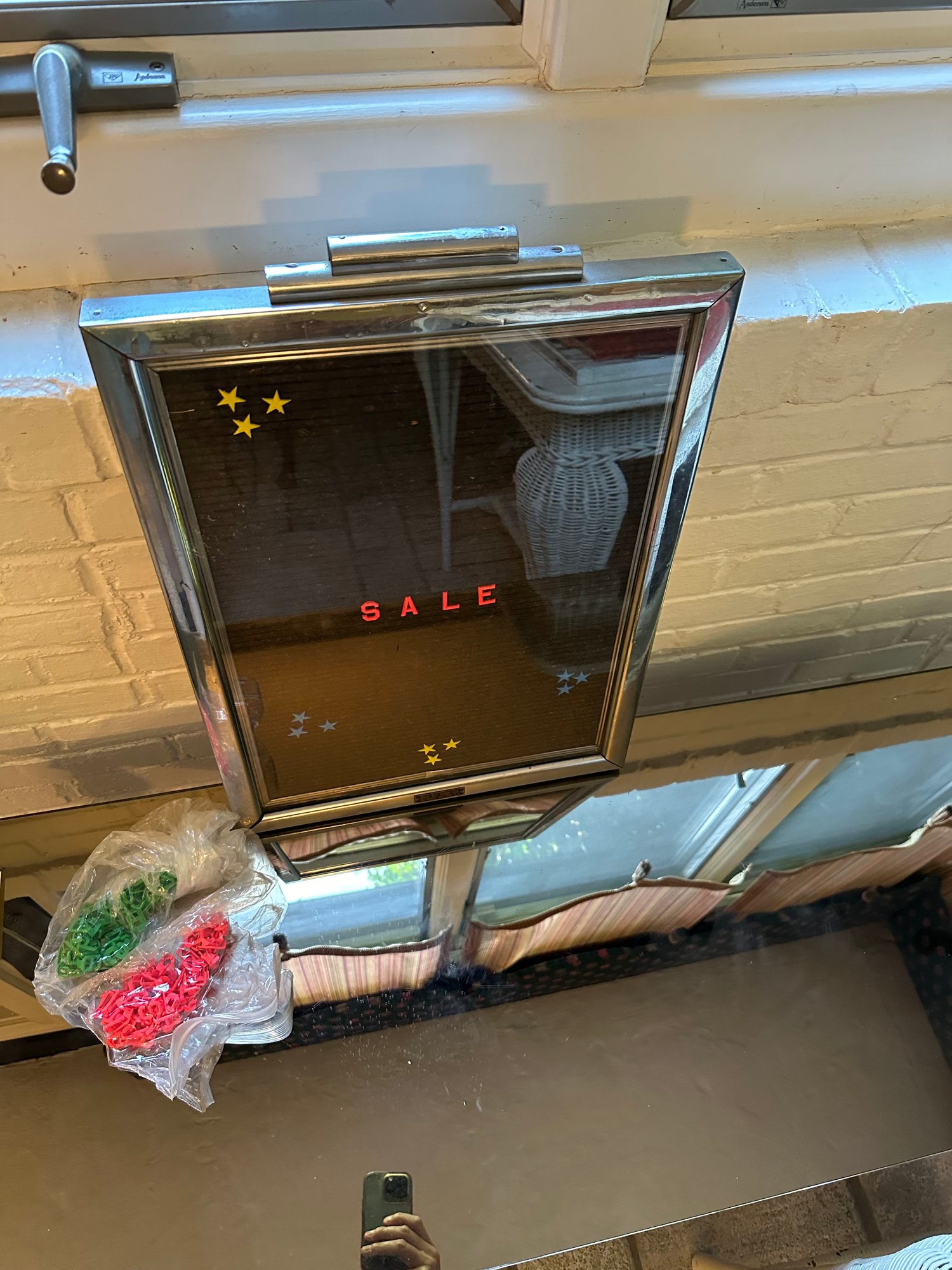 Vintage Metal Store Sign Board W/Letters #31513 | Auctionninja.com