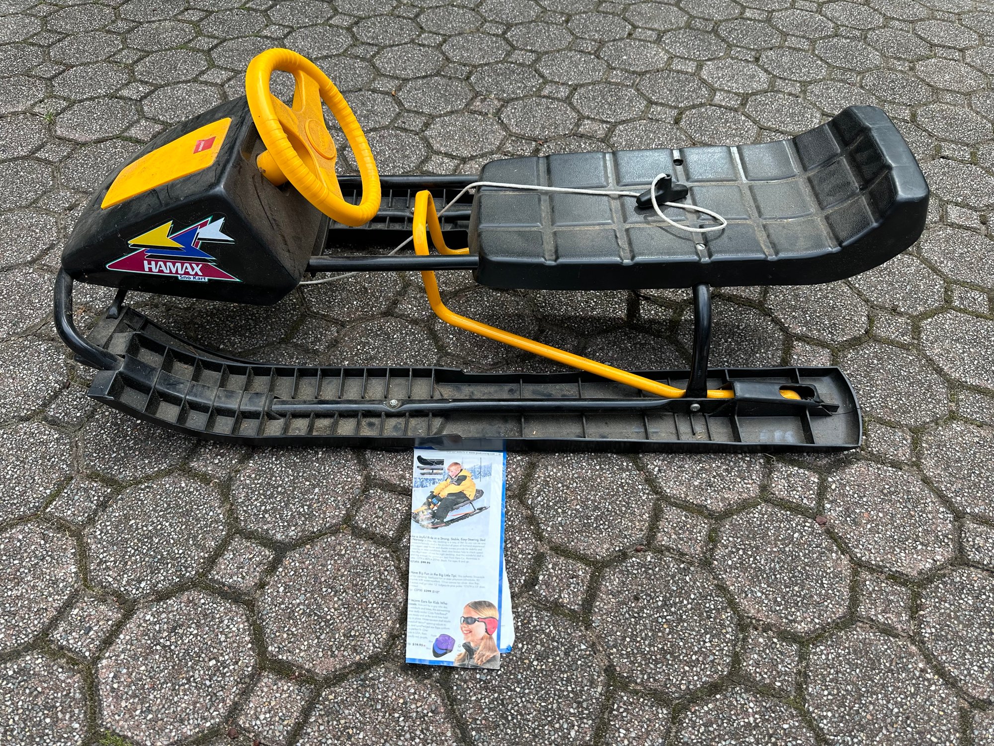 Hamax Sno Kart Children's Steerable Snow Mobile Sled #31695 ...