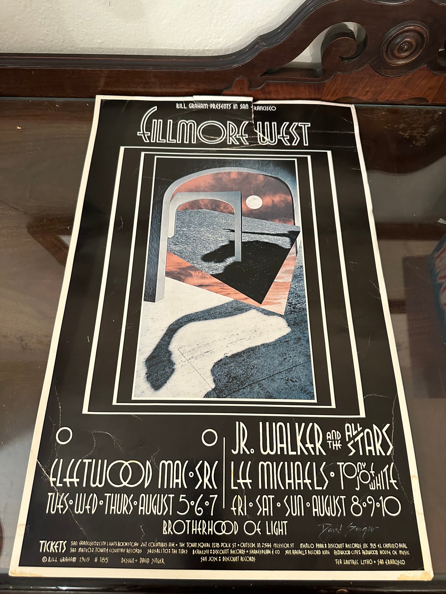 Fleetwood Mac, JR Walker 1969 Original Fillmore West Concert Poster ...