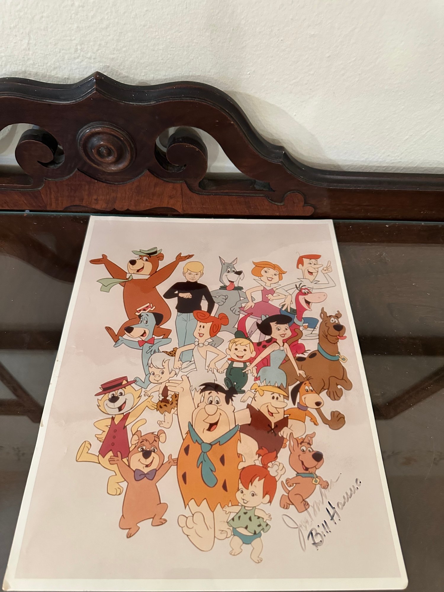 Bill Hanna & Joe Barbera - Autographed Cartoon Collage #31833 ...