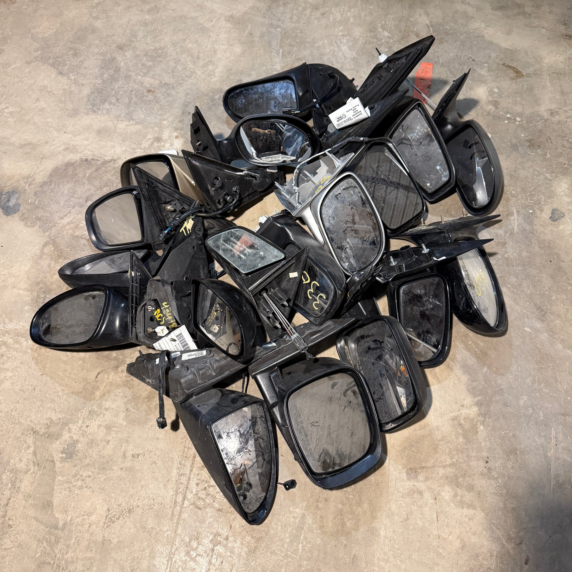 Vintage Auto Parts And Tools Online Auction!: Lot Of Side Mirrors ...