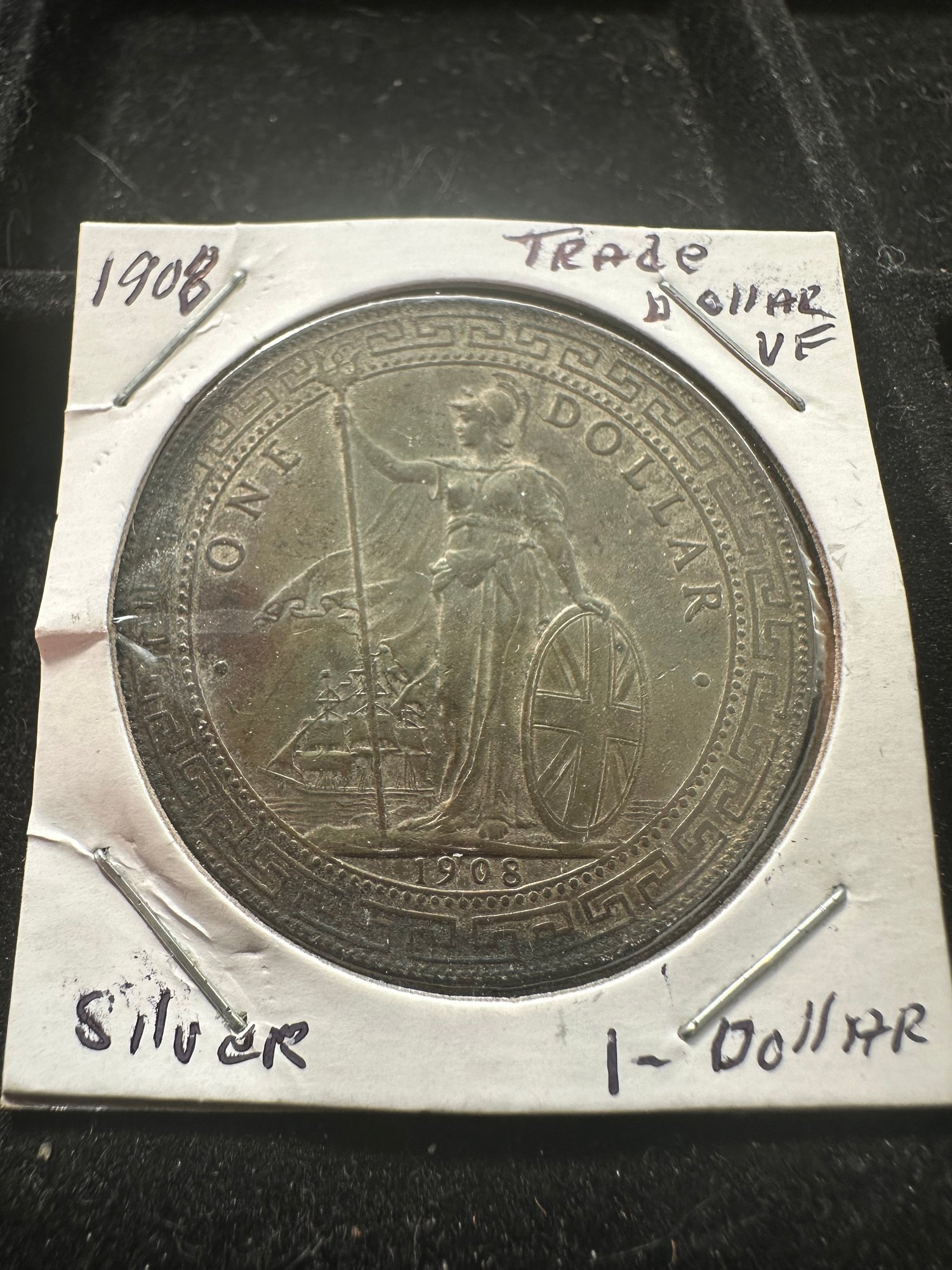 1908 Silver 1 Dollar Trade Dollar #34834 | Auctionninja.com