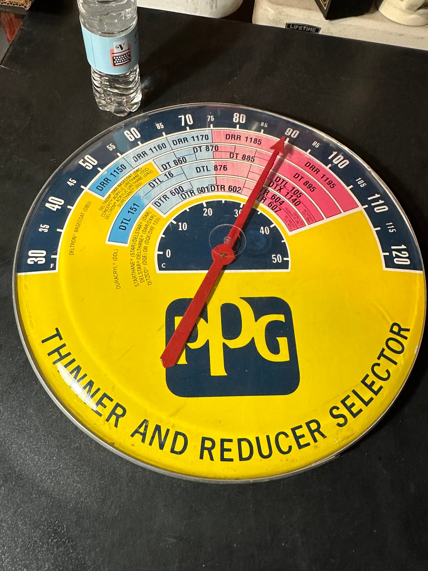 Vintage PPG Thermometer Sign #32328 | Auctionninja.com