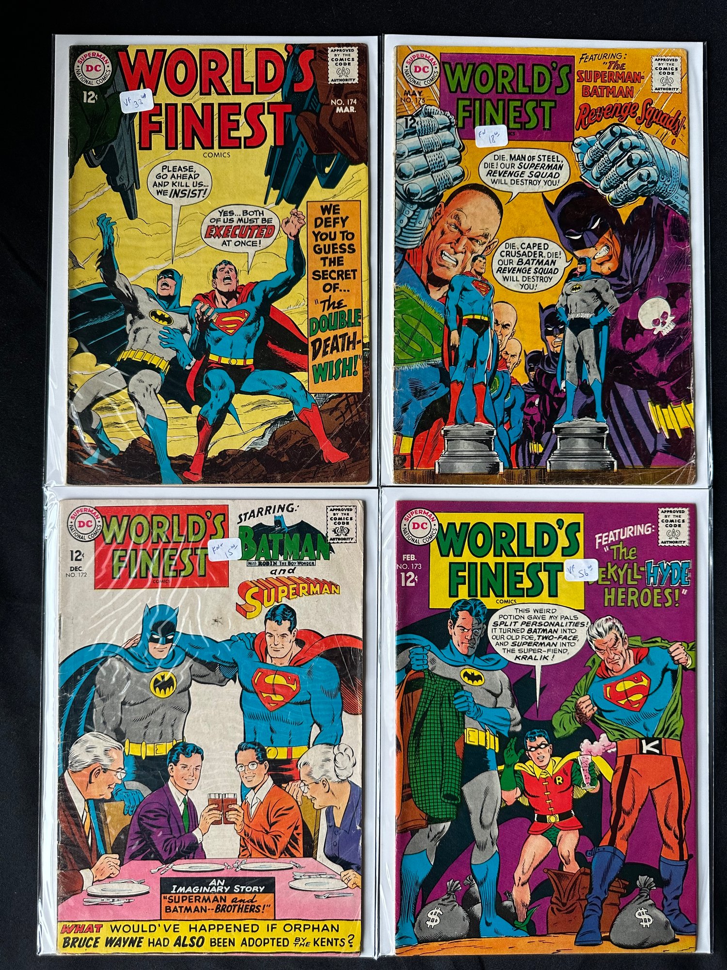 Assorted Lot Of Vintage DC Worlds Finest Starring Batman & Superman 12 ...