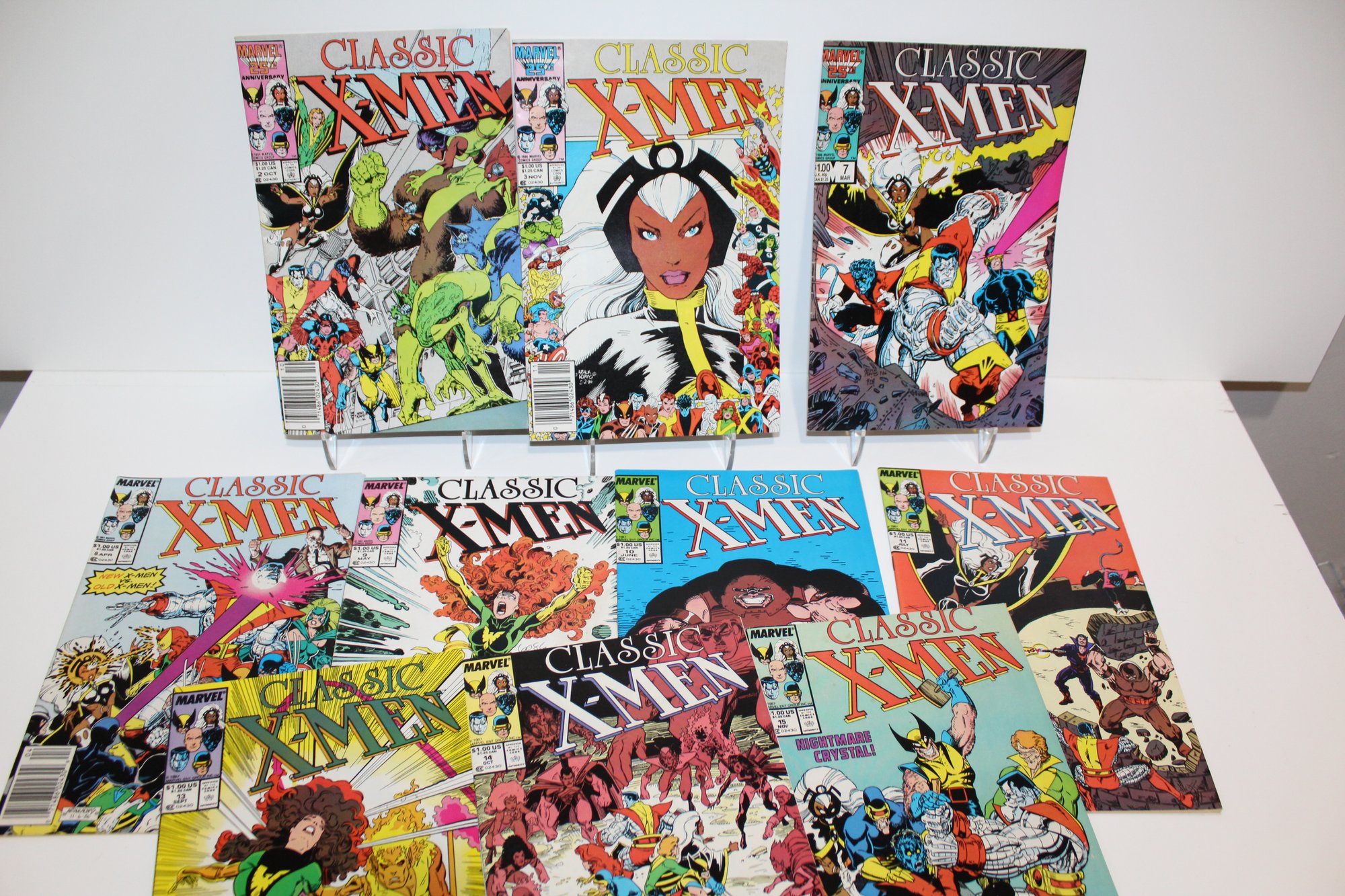 10 Classic X- Men Comics #2, #3, #7-#11, #13-#15 (1986-1987) #200438 ...