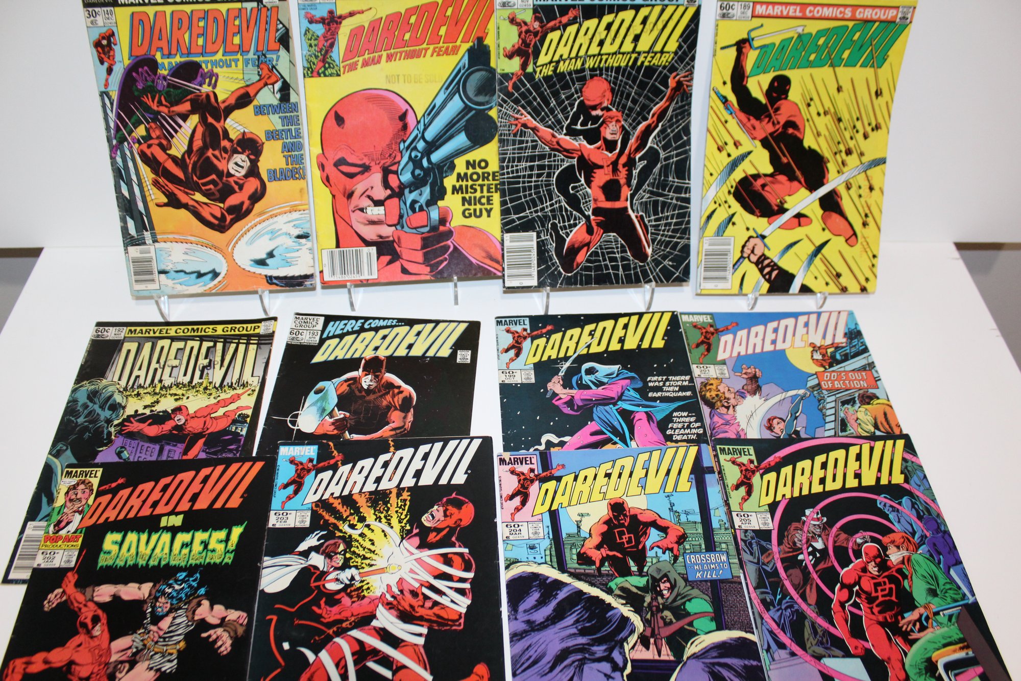 11 Comic Daredevil Series #140, #184, #188, #189, #192, #193, #199 ...