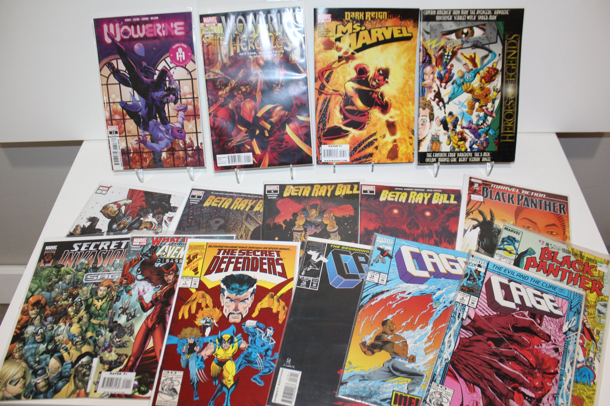 16 Marvel Comic - Wolverine Deadpool, Wolverine Hercules, Beta Ray Bill ...