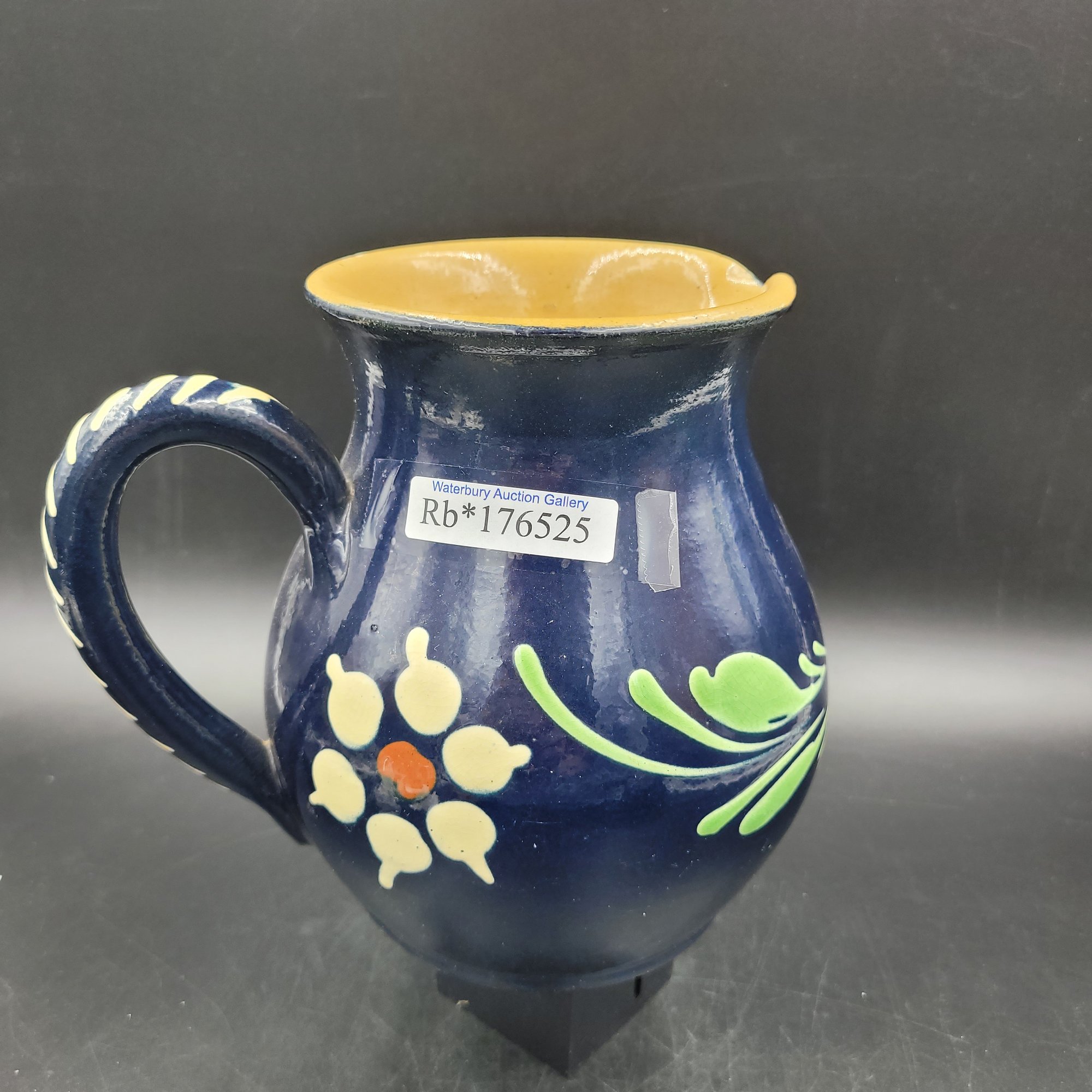 Antique 6 1/2" Torquay England Pottery Scandy Design Pitcher Signed ...