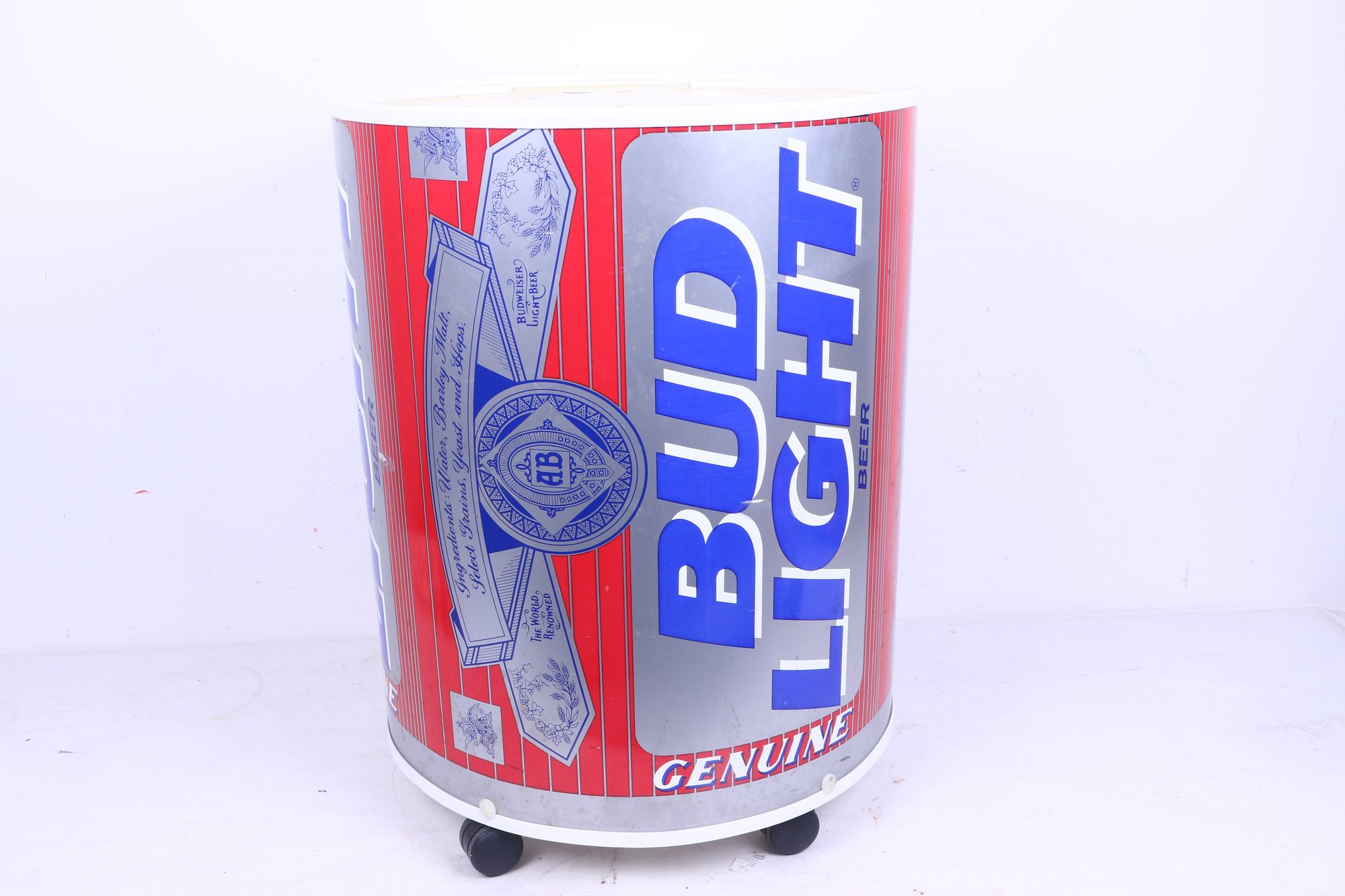 26" Tall Vintage Bud Light Budweiser Beer Cooler #167275 | Auctionninja.com