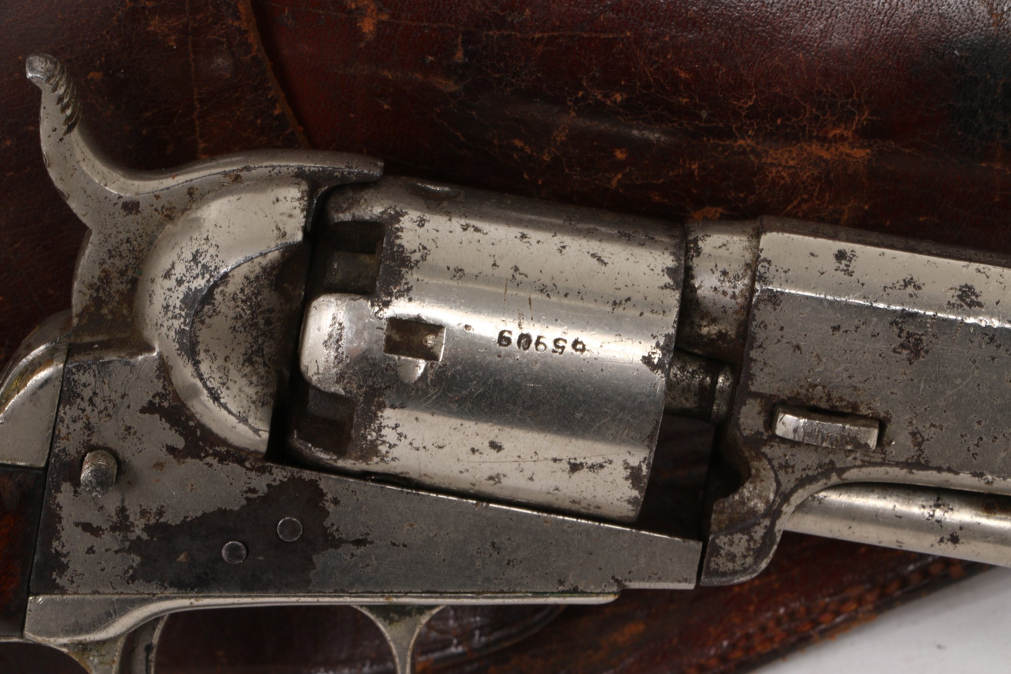Circa 1850's Samuel Colt Revolver With Antique Leather Holster #196383 ...