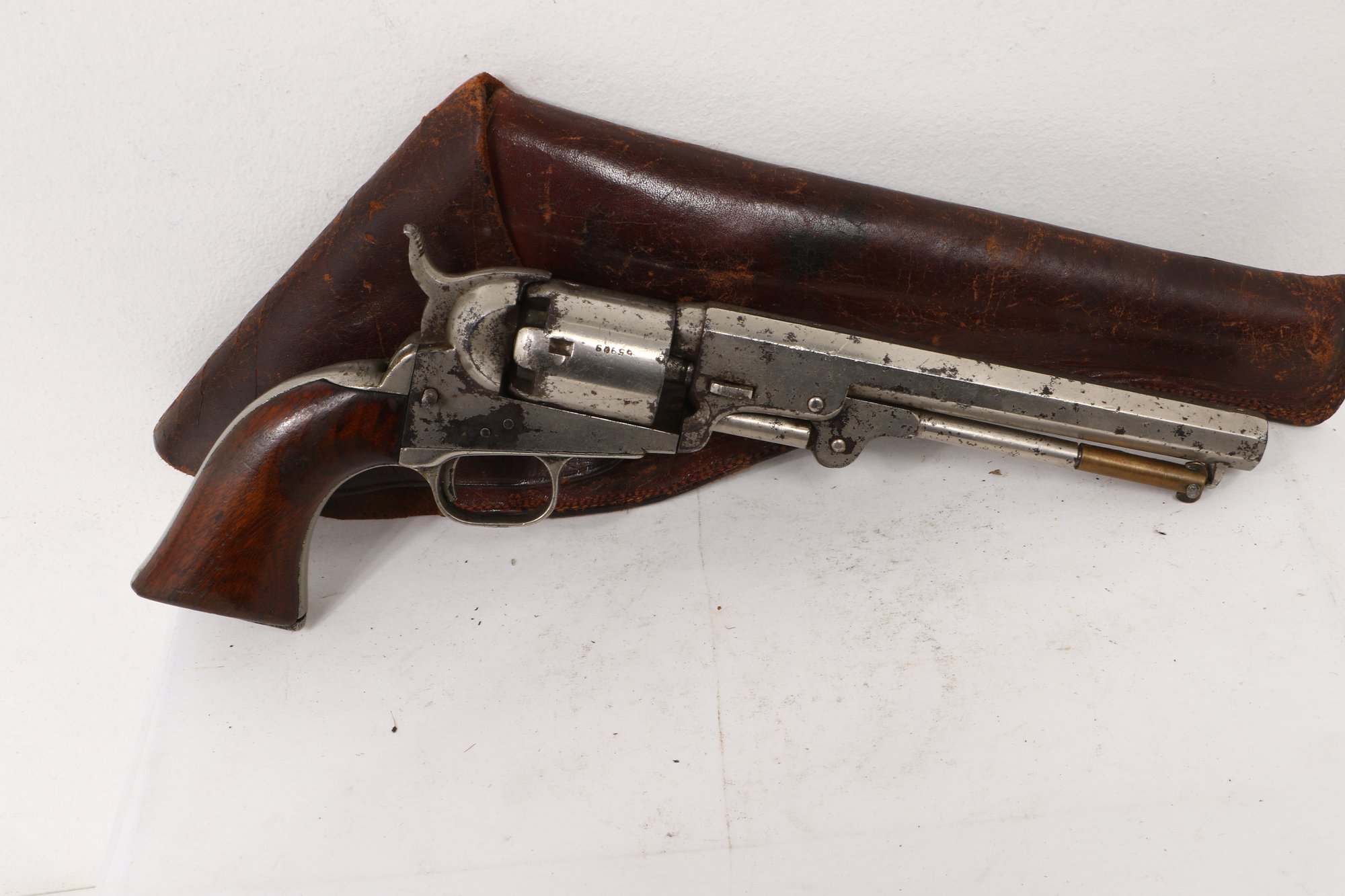 Circa 1850's Samuel Colt Revolver With Antique Leather Holster #196383 ...