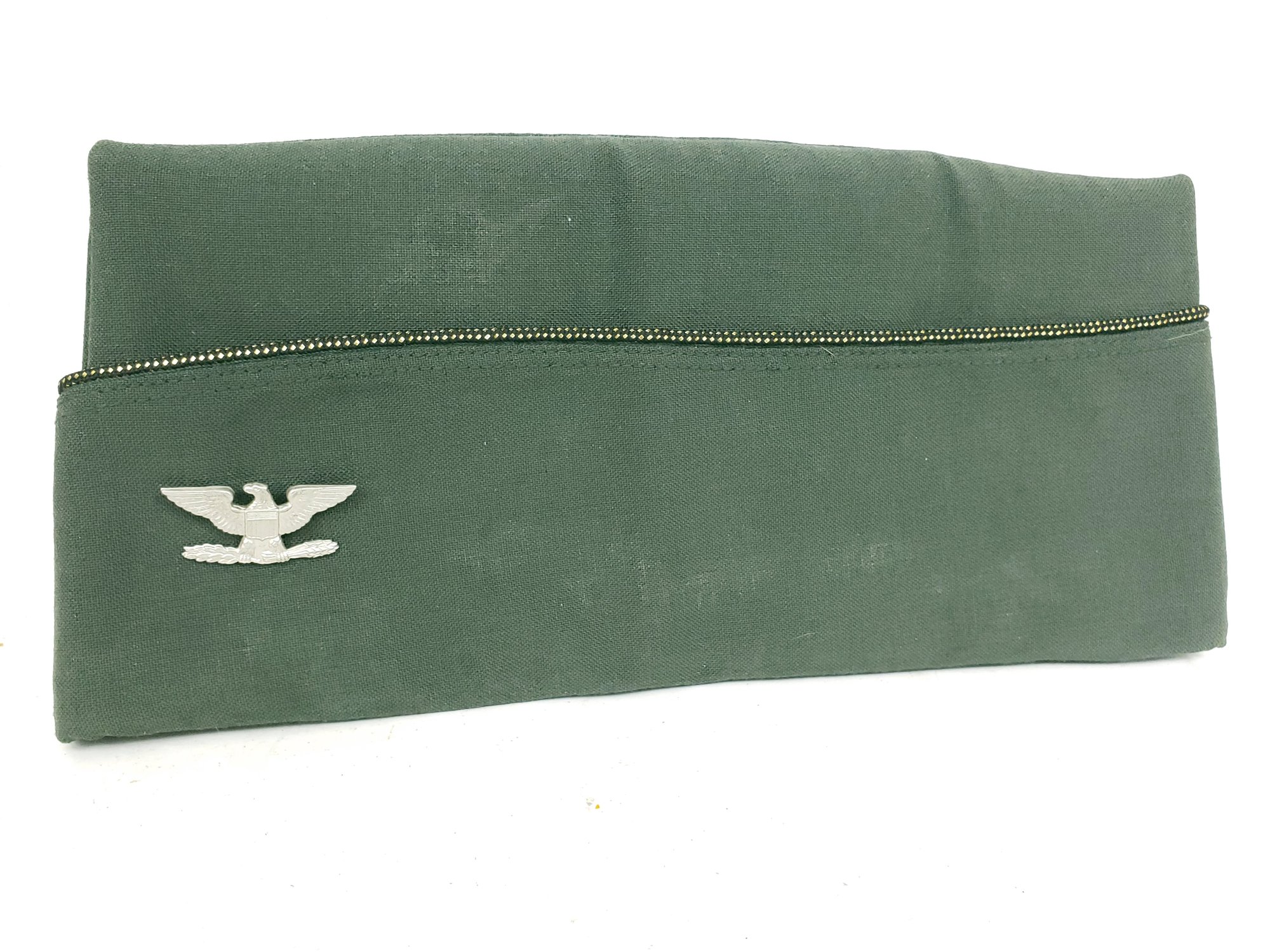 WWII Garrison Cap With Sterling Colonel Pin #189079 | Auctionninja.com