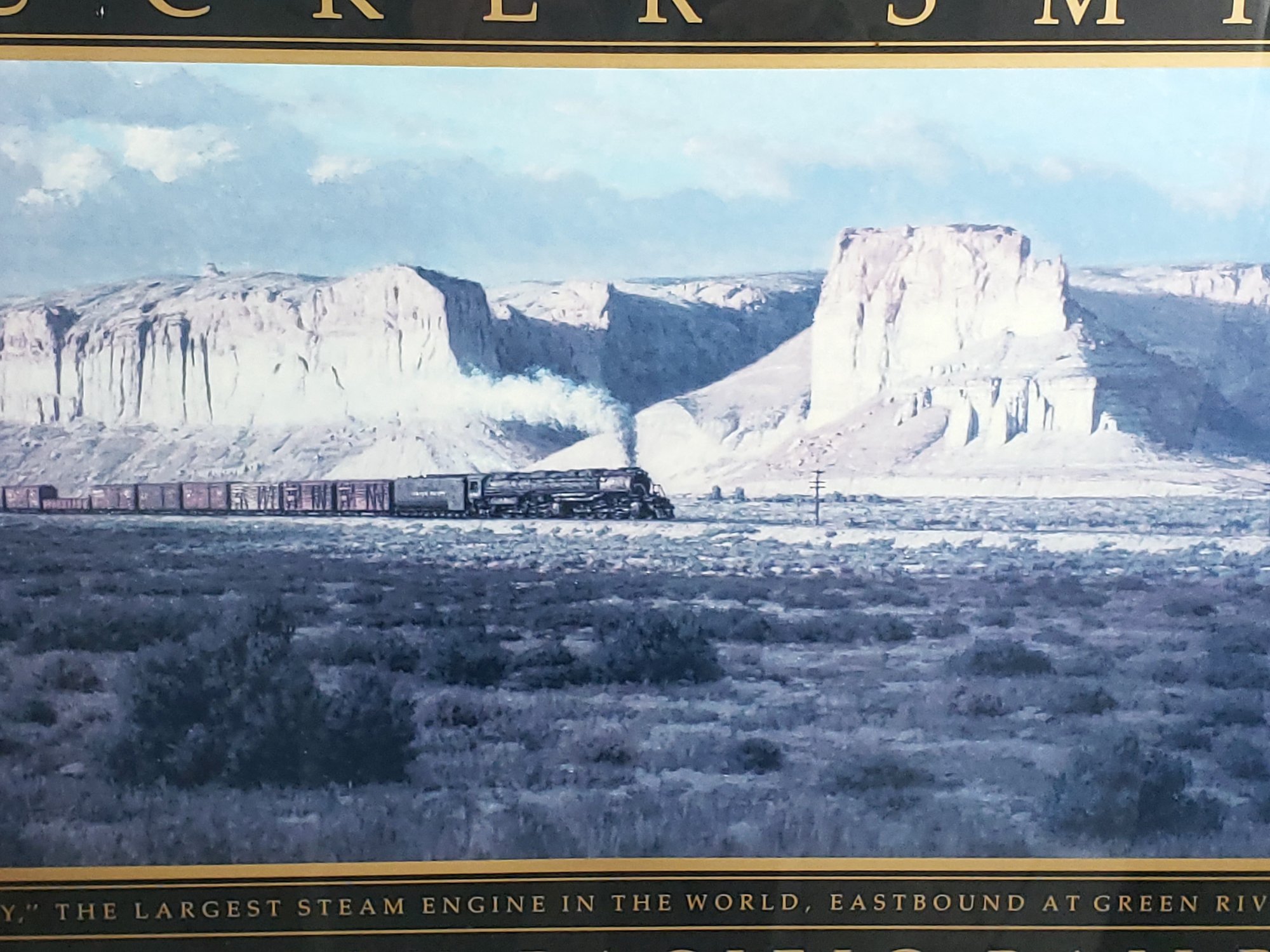 Framed Tucker Smith 'Big Boy' Union Pacific Railroad Train Print ...