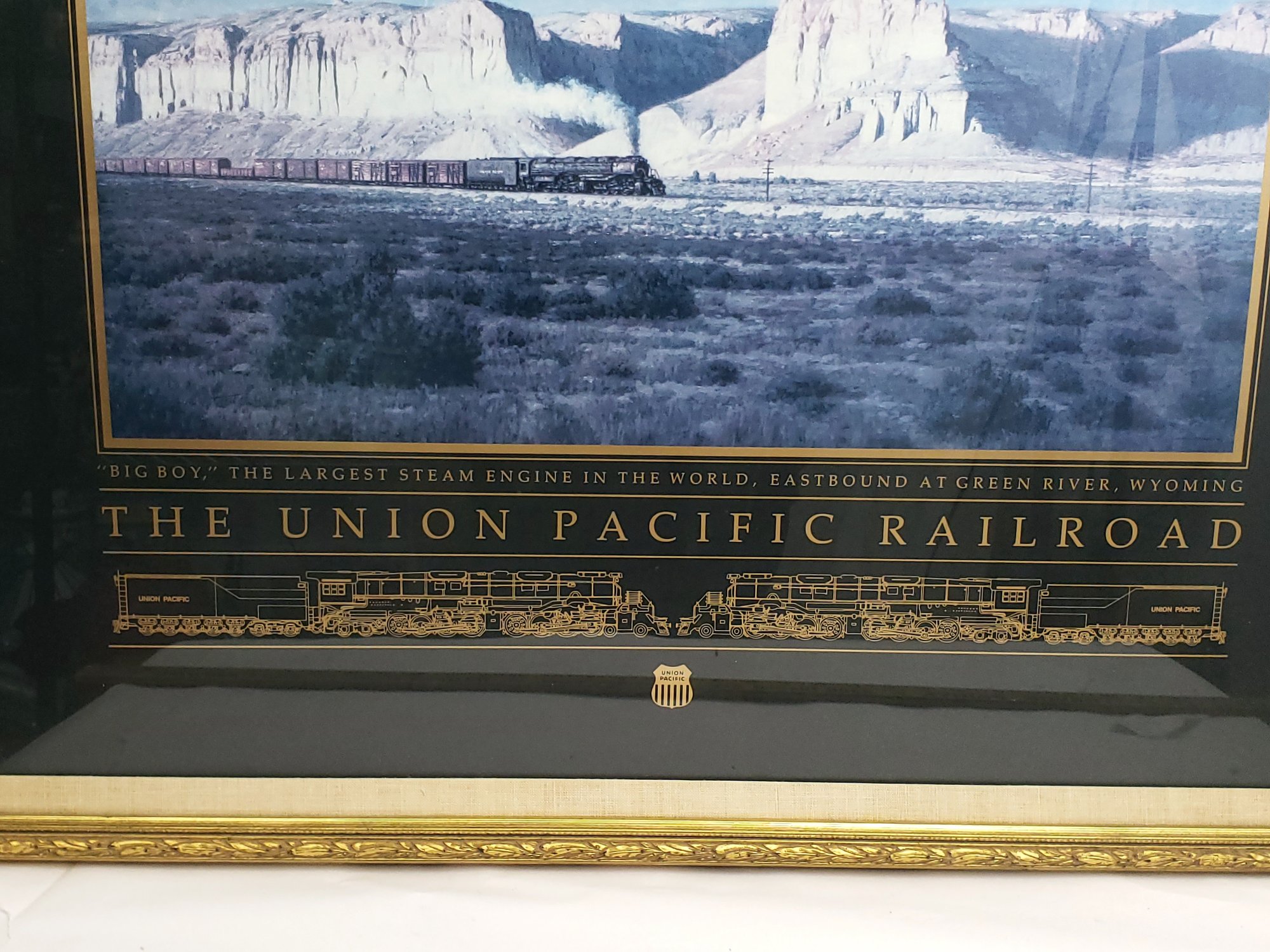 Framed Tucker Smith 'Big Boy' Union Pacific Railroad Train Print ...