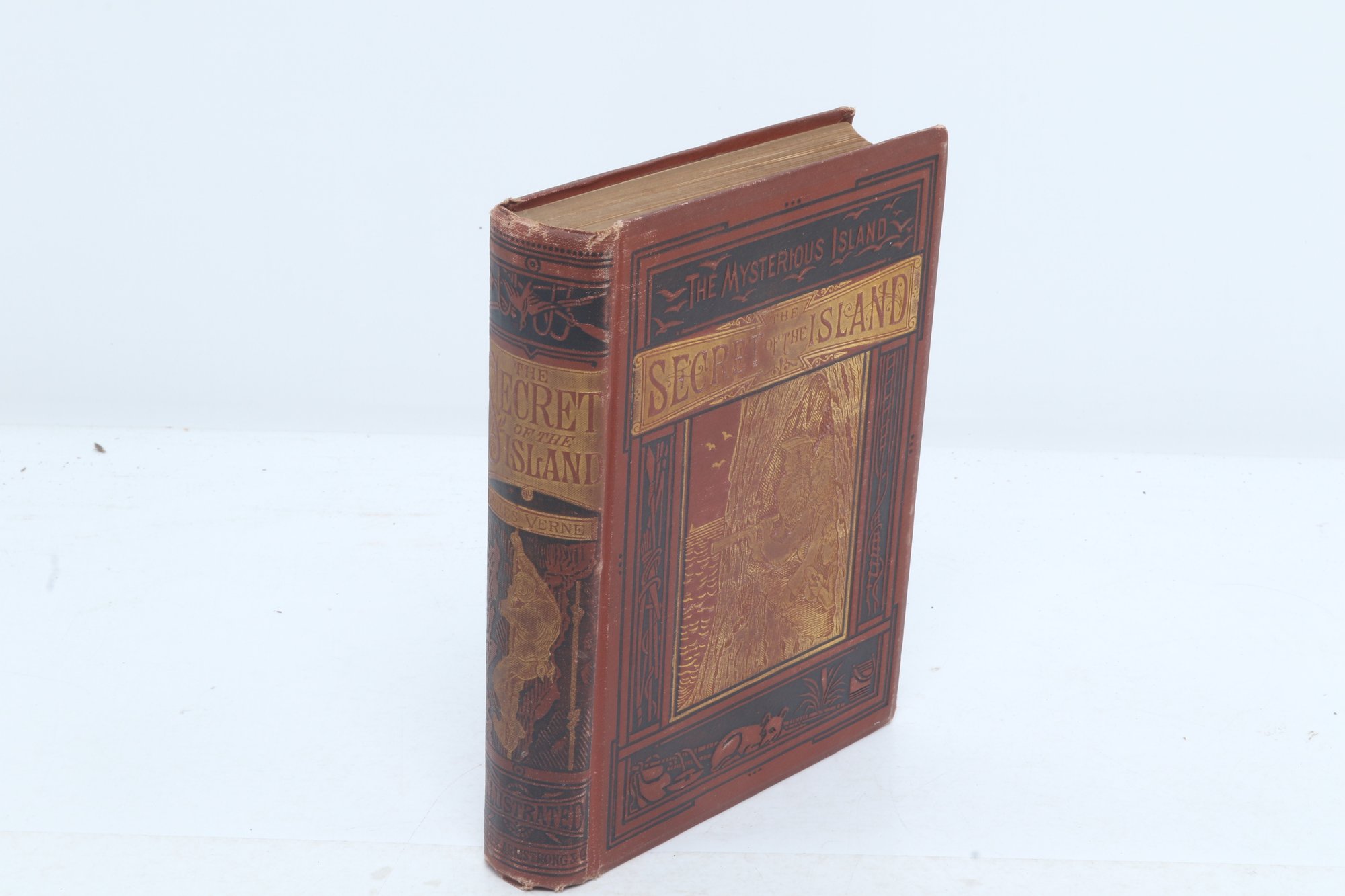 Jules Verne 1876 THE MYSTERIOUS ISLAND: THE SECRET OF THE ISLAND. Orig ...