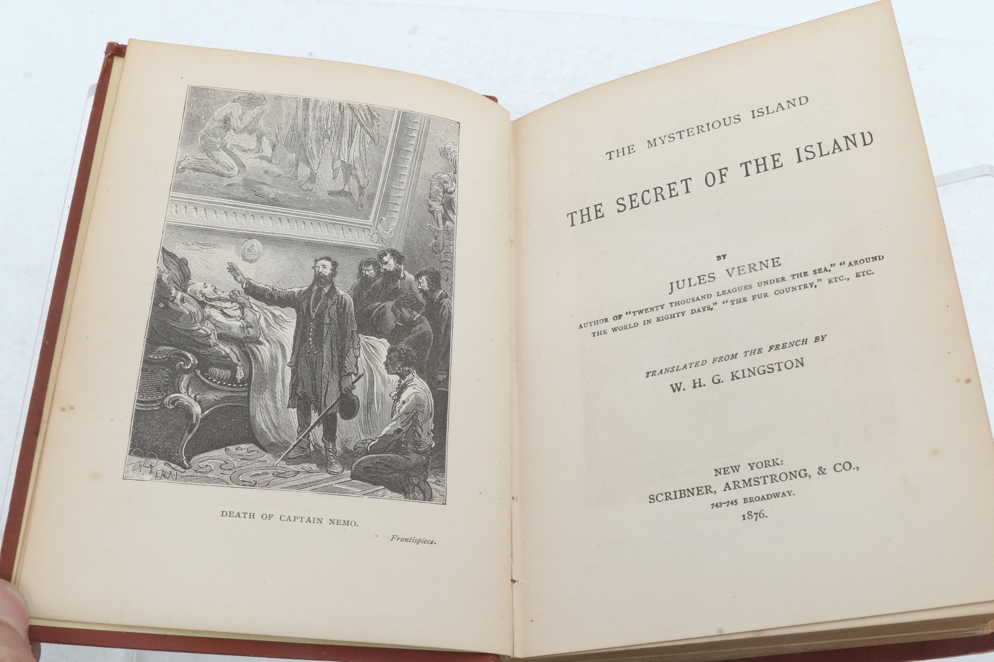 Jules Verne 1876 THE MYSTERIOUS ISLAND: THE SECRET OF THE ISLAND. Orig ...
