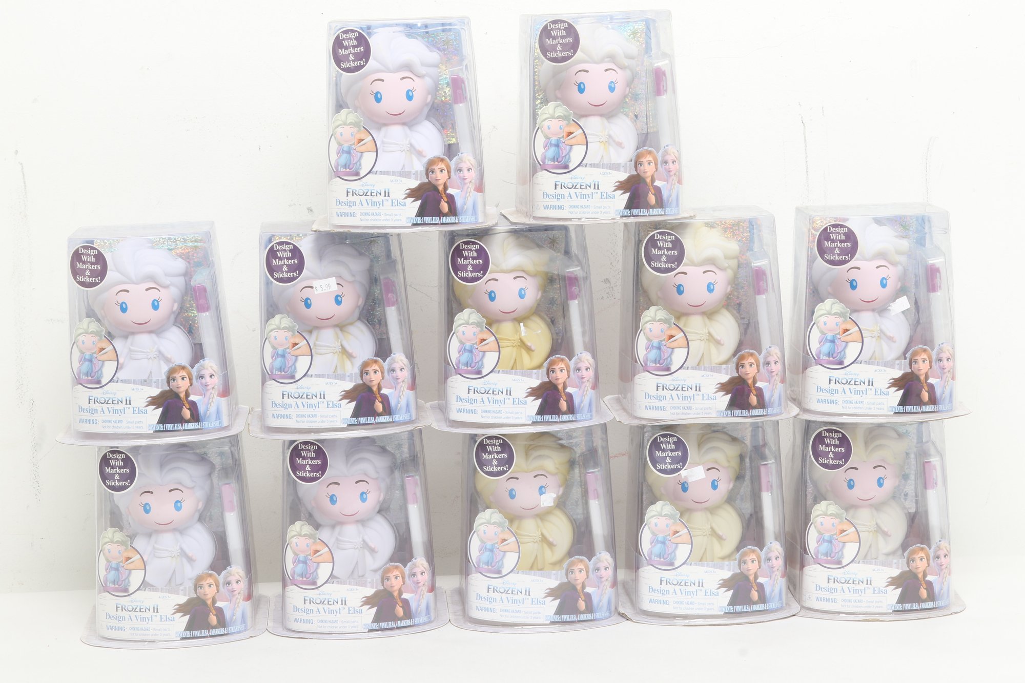 Lot Of 12 Disney Frozen 2 Design A Vinyl Elsa #194330 | Auctionninja.com