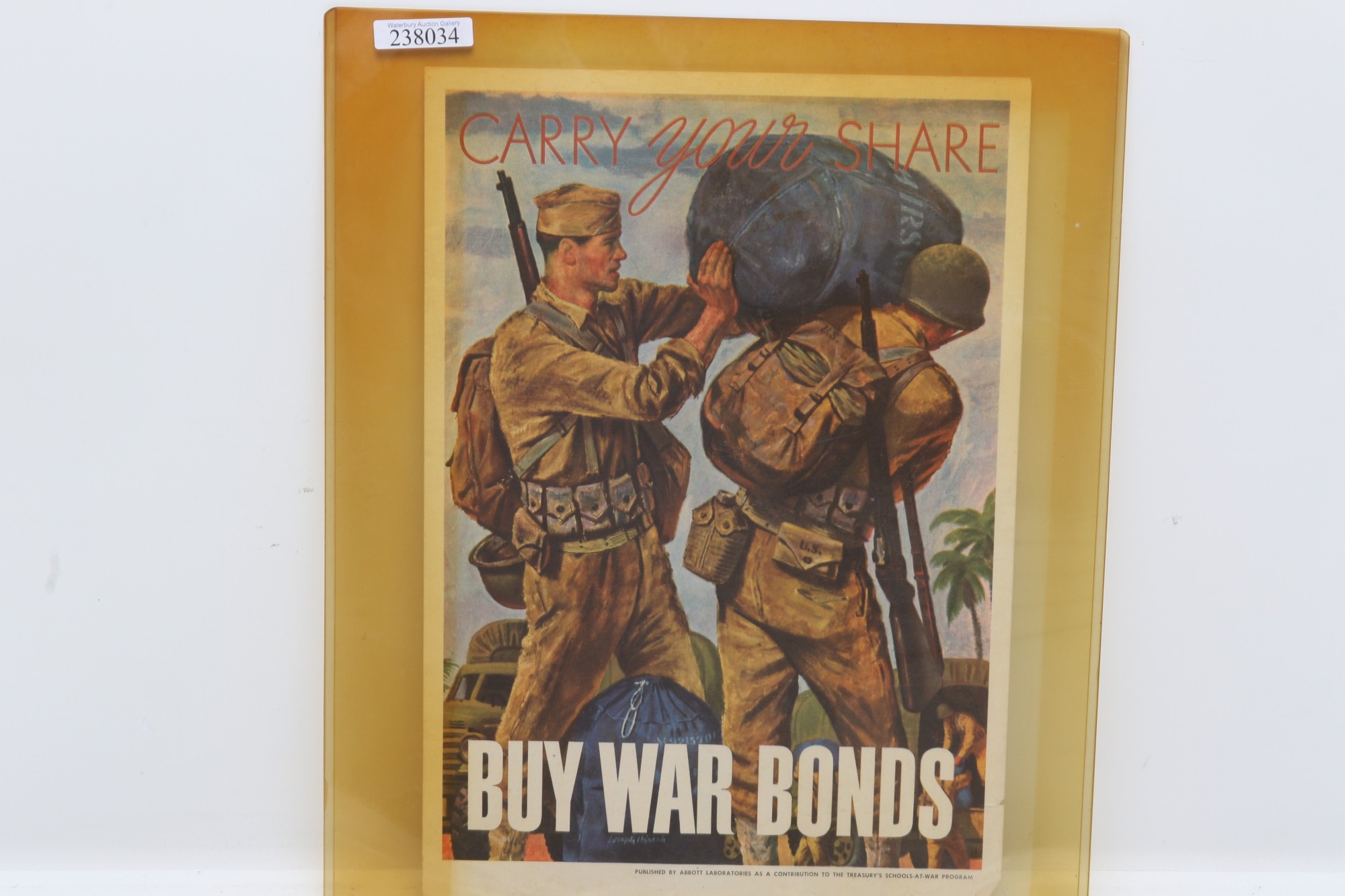 WWII POSTER CARRY YOUR SHARE, BUY WAR BONDS BY JOSEPH HIRSCH #238034 ...