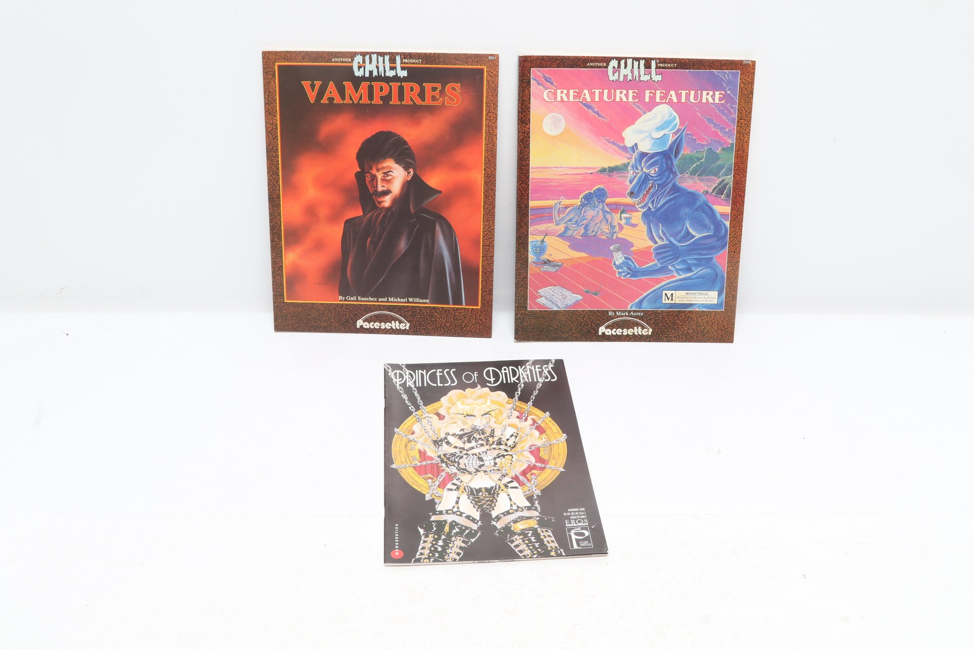 SCIENCE FICTION BOOKS CHILL Vampires, Princess Of Darkness (Mangerotica ...