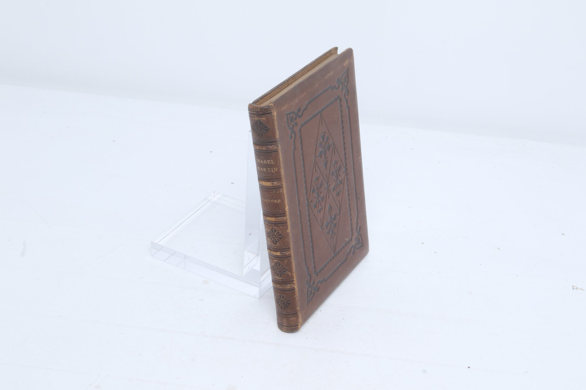 1876 Full Leather, Mabel Martin: A Harvest Idyl By John Greenleaf ...