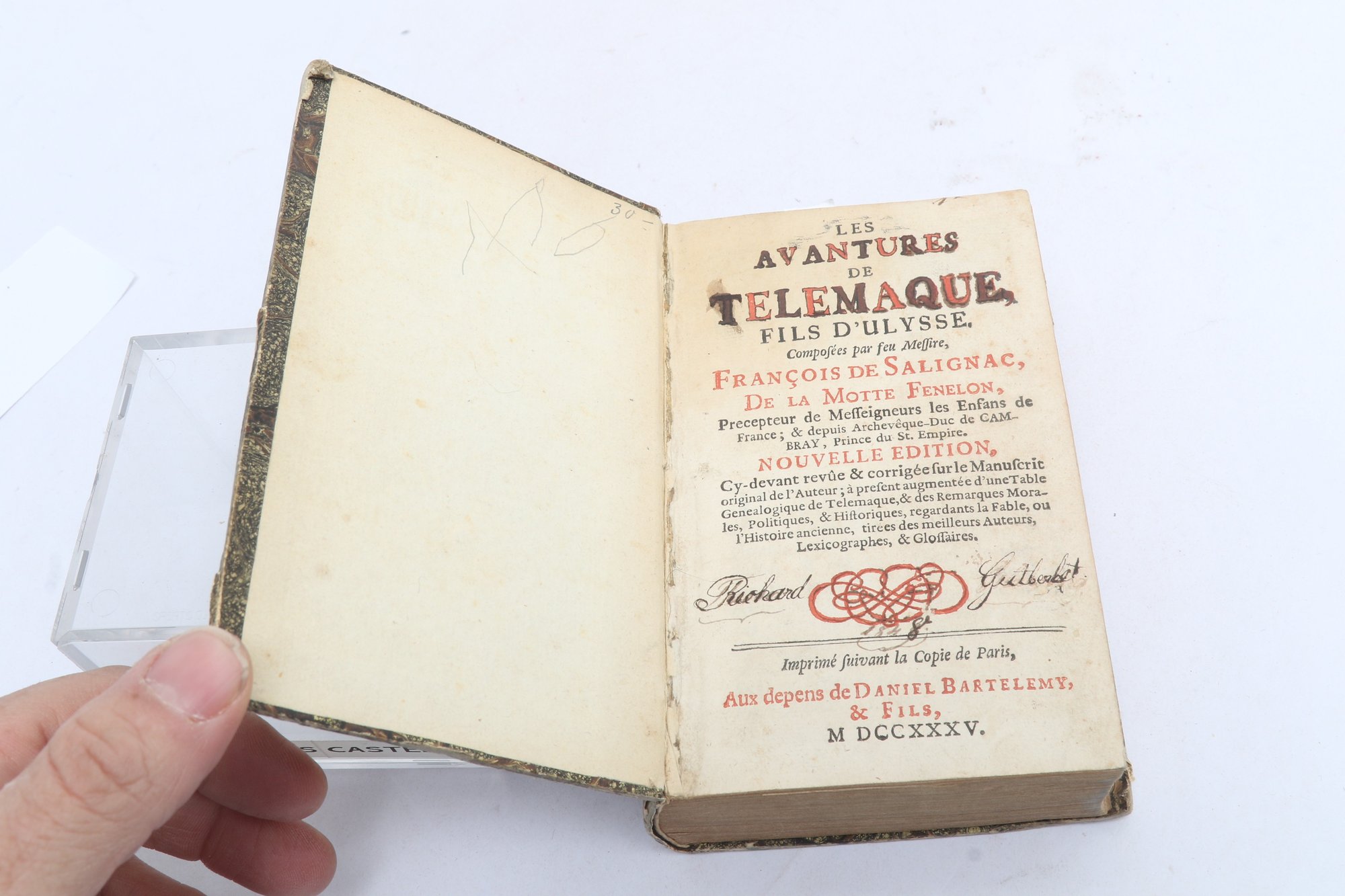 FENELON - FOLK ART Les Aventures De Telemaque. 1735 Edition With Folk ...