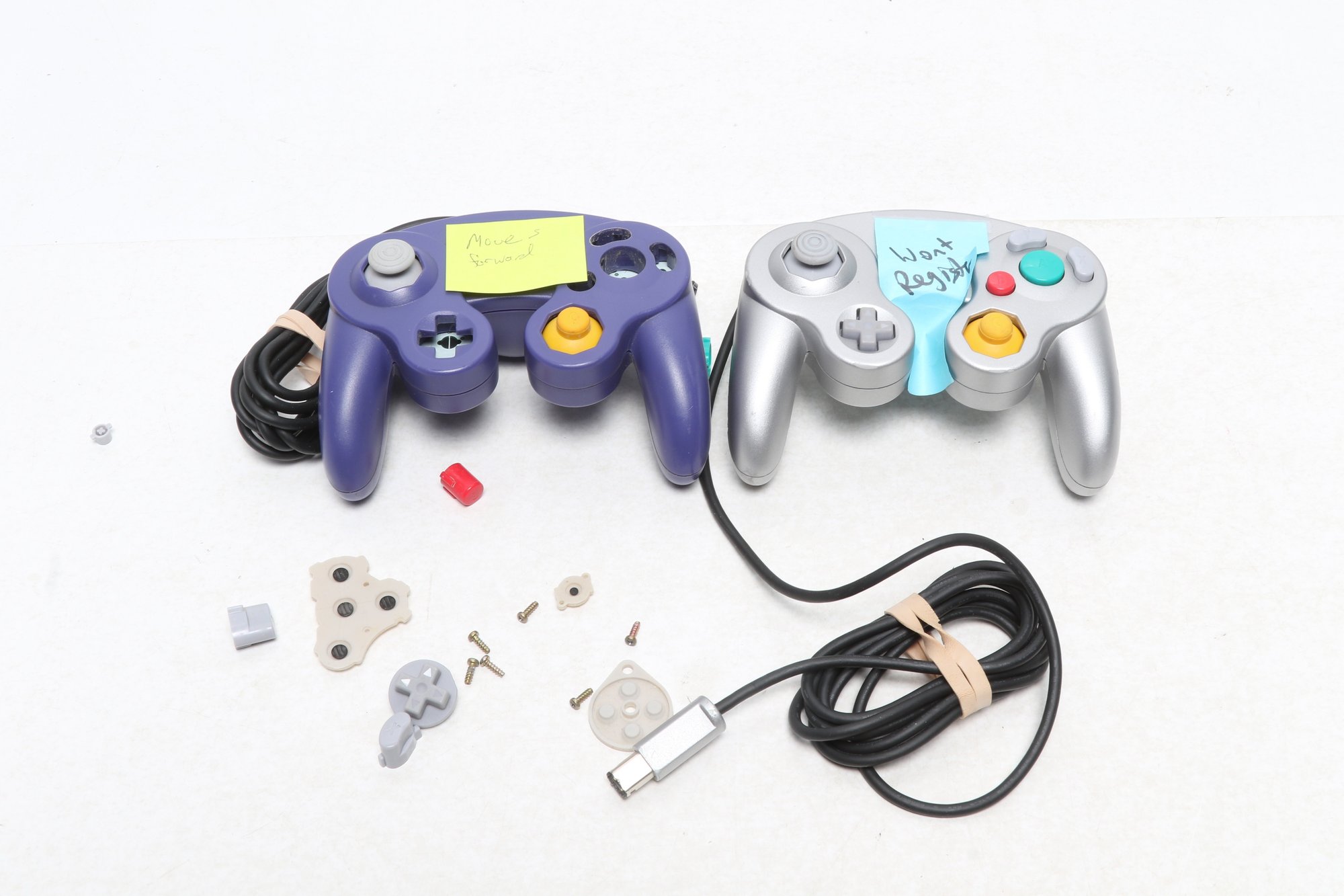 Lot Of 2 Nintendo Gamecube Controllers For Parts Repair #213655 ...