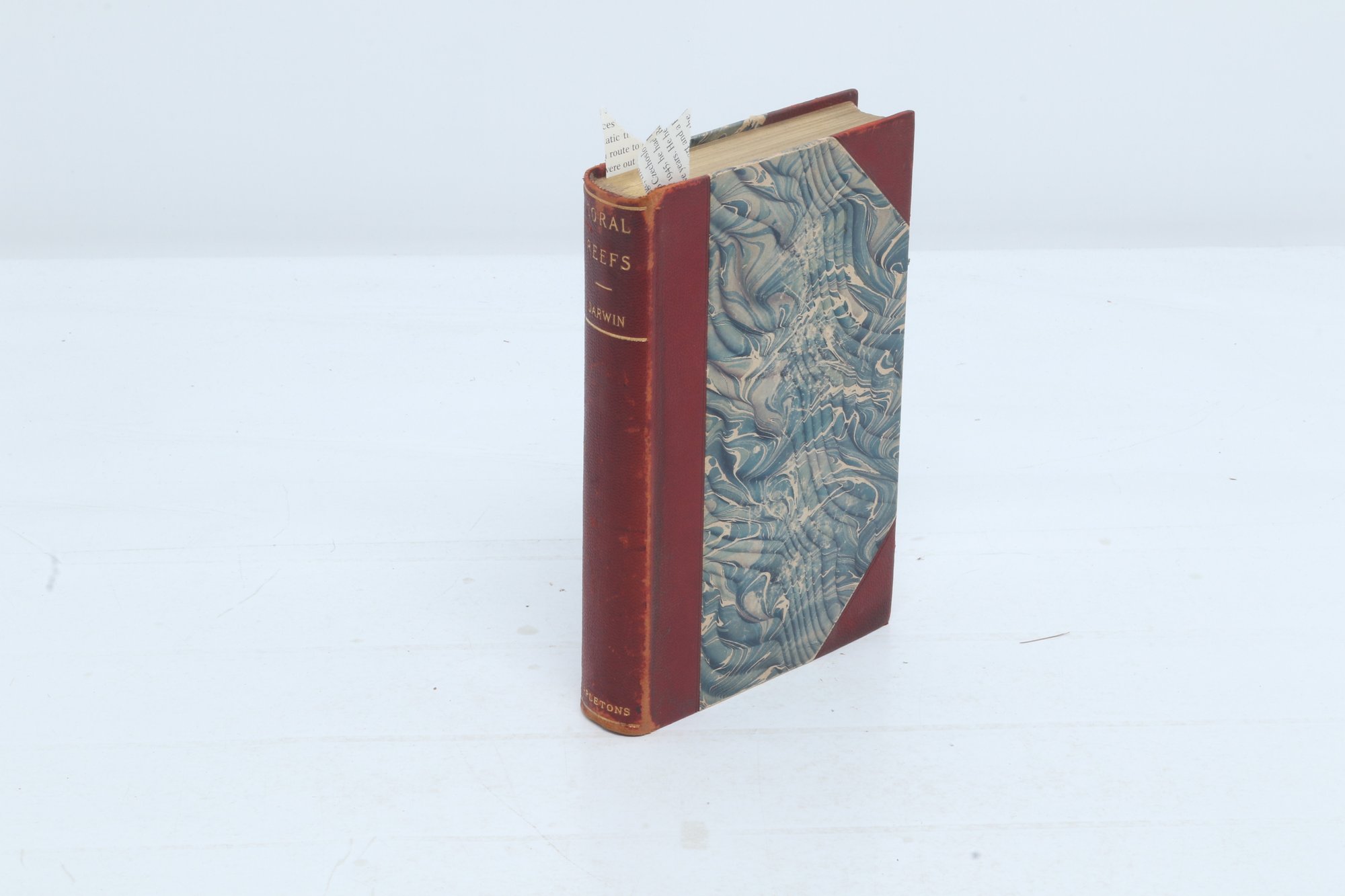 Leather Binding Charles Darwin The Structure And Distribution Of Coral ...