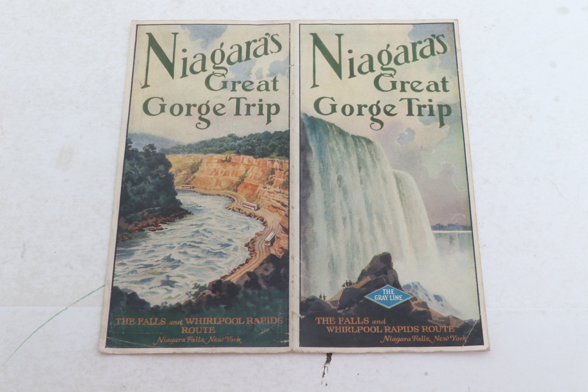 32 Inches Panorama Map For Niagara's Great Gorge Trip, The Falls And ...