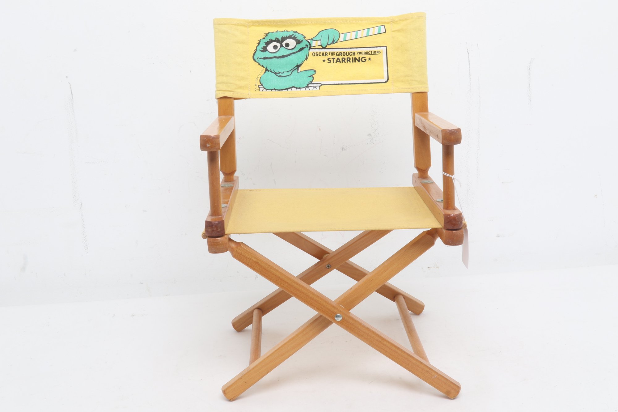 Vintage Oscar The Grouch Child Size Cloth Directors Chair #199705 ...