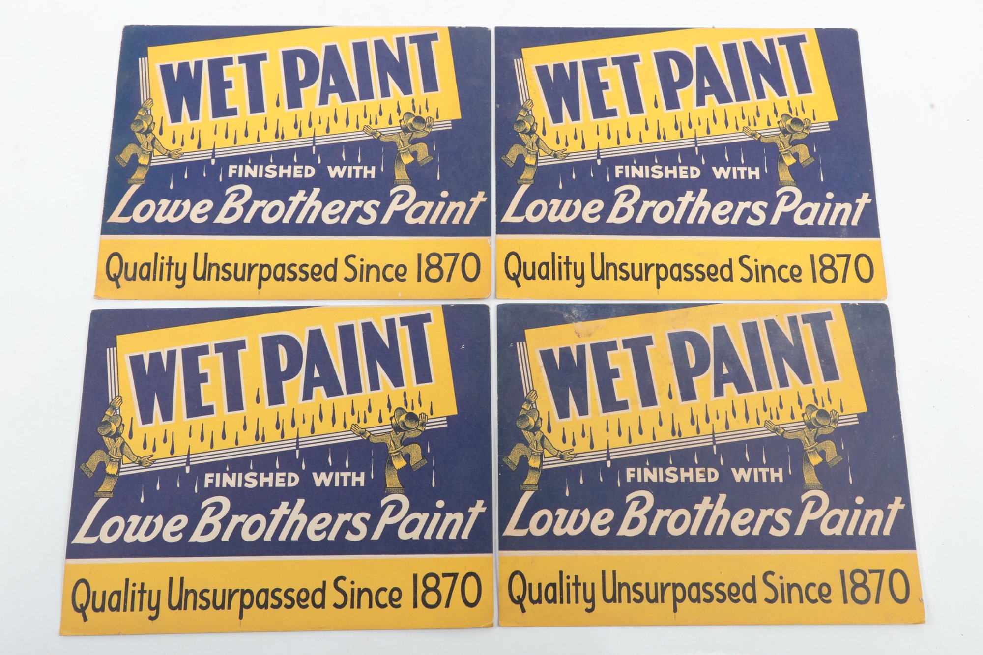 Pre WWII Wet Paint Placards, Great Condition, Perfect For Props #207739 ...