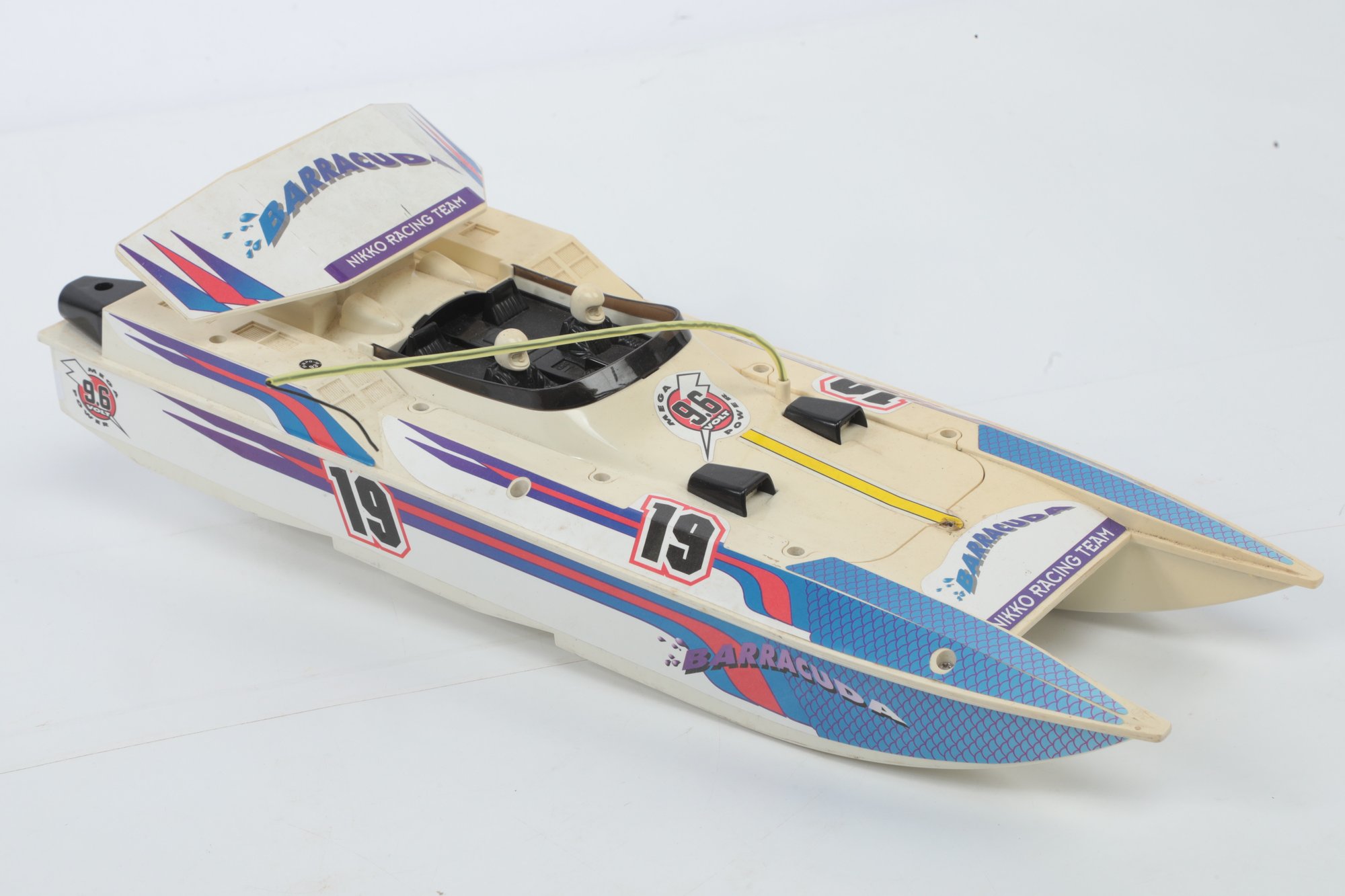 Vintage Barracuda Nikko Racing Team R/C Boat (9.6 Volt) #210824 ...