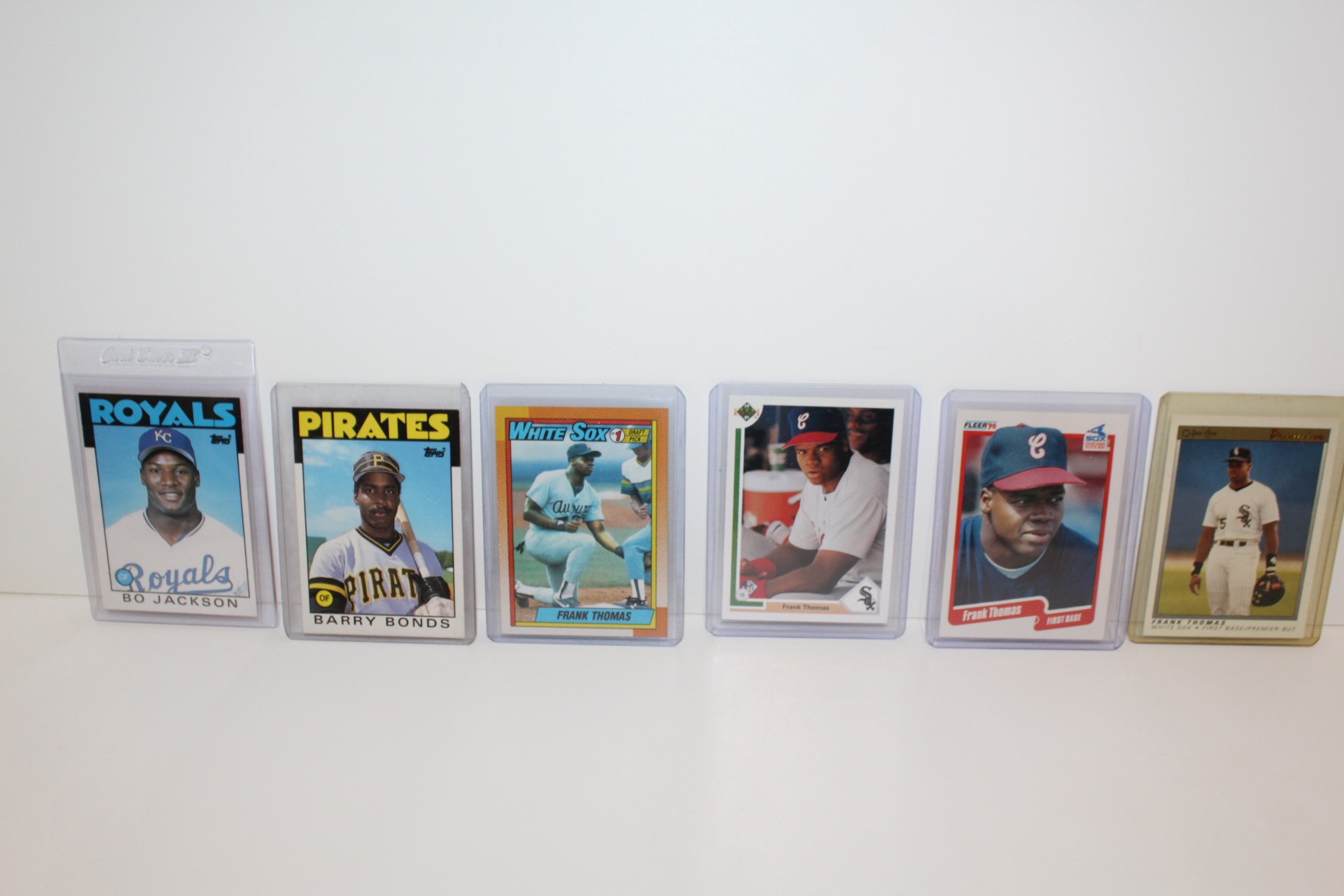 6 Card Iconic Baseball Group, Bo Jackson Rookie #50T, Barry Bonds ...