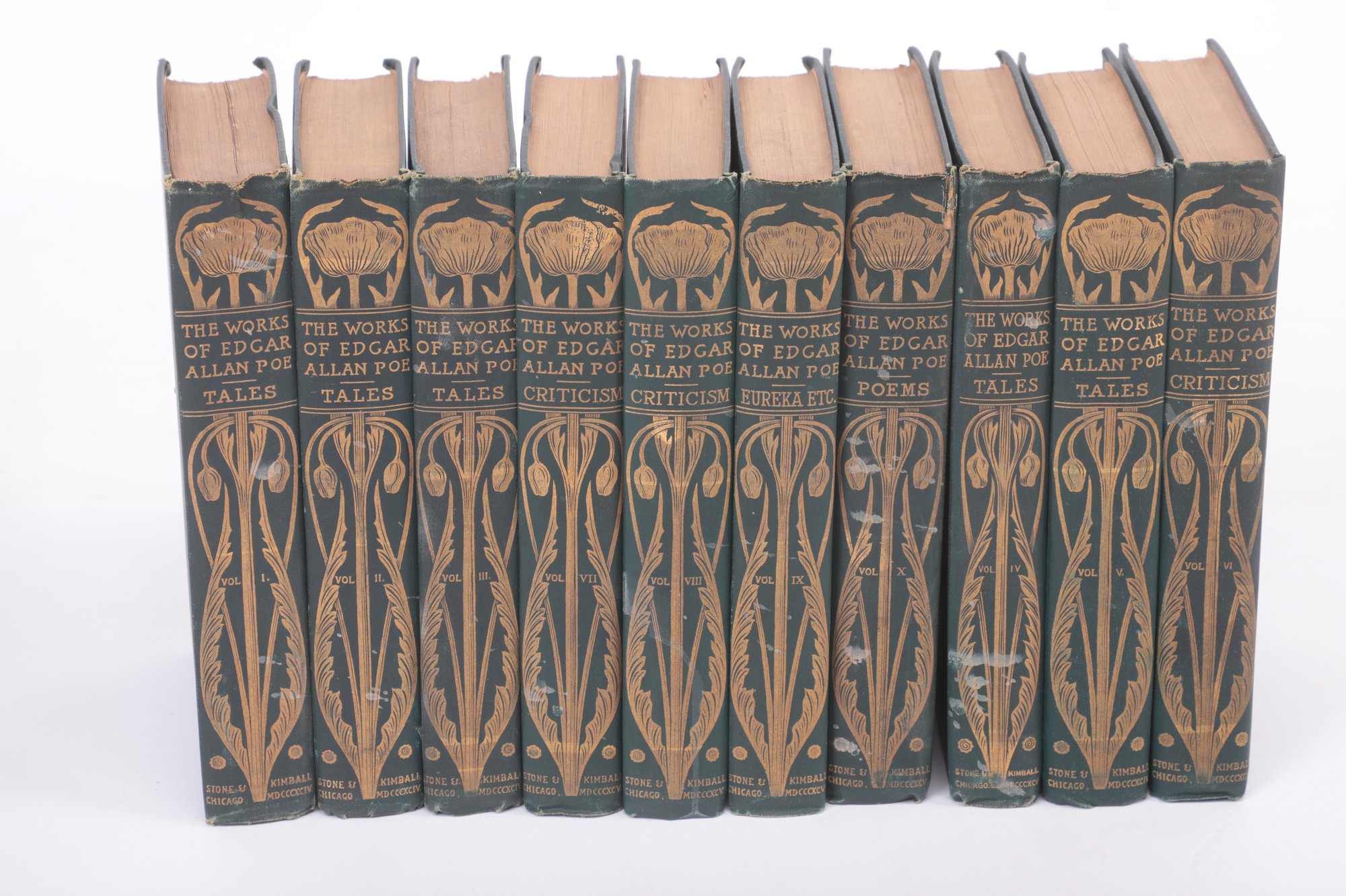 The Works Of Edgar Allan Poe, Stone & Kimball, Chicago, 1894 #206711 ...