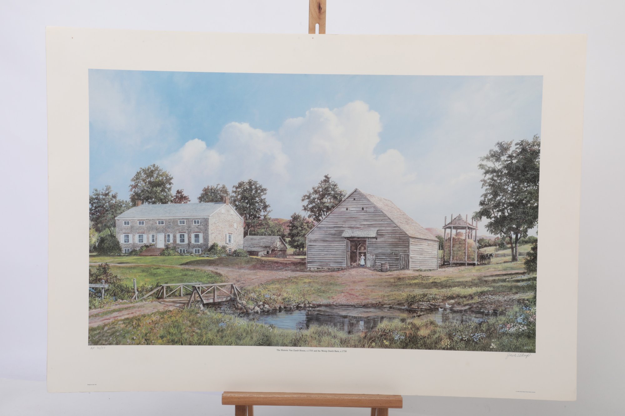 Artist Proof "Historic Van Zamp House" By Jacob Wemp AD 36/50 #198818 ...
