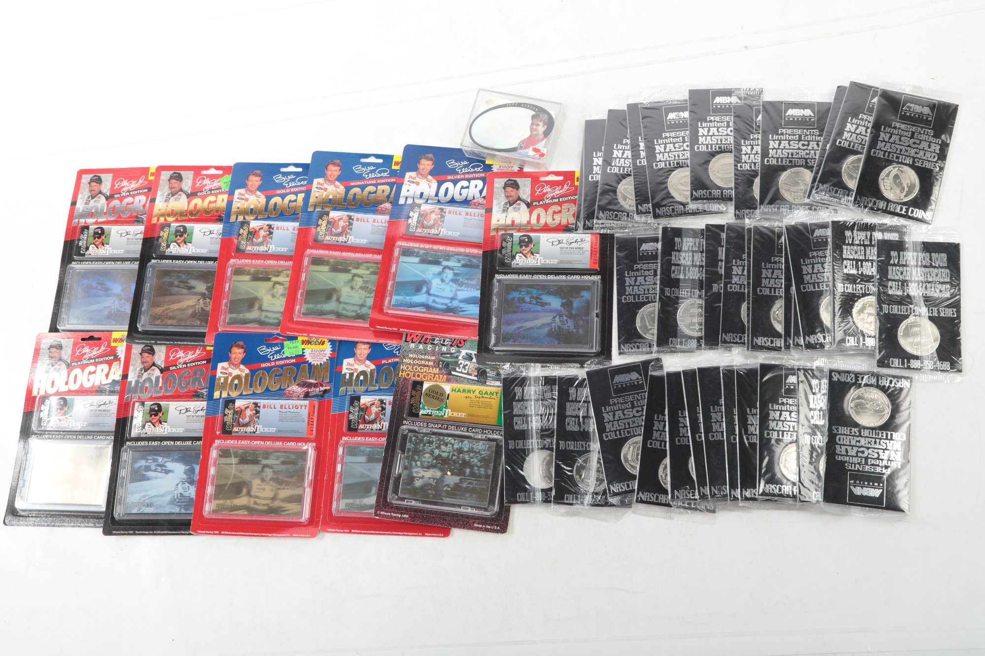 NASCAR Racing Lot 33 Sealed Tokens Of Various Race Tracks & 11 Hologram ...