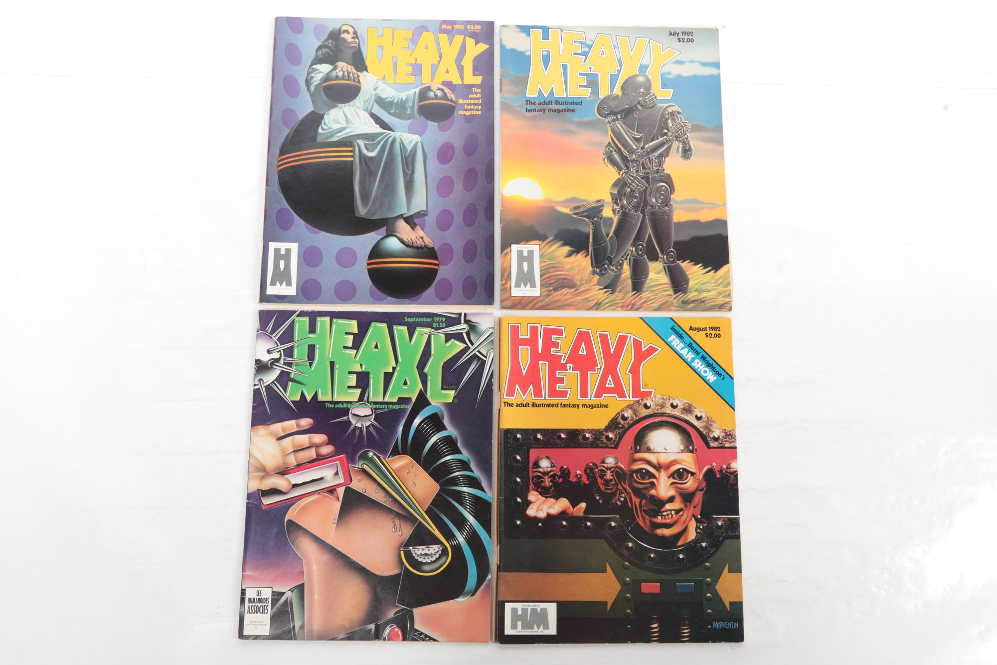 Four Issues Of Heavy Metal Magazine From The Early To Mid-1980s #204232 | Auctionninja.com