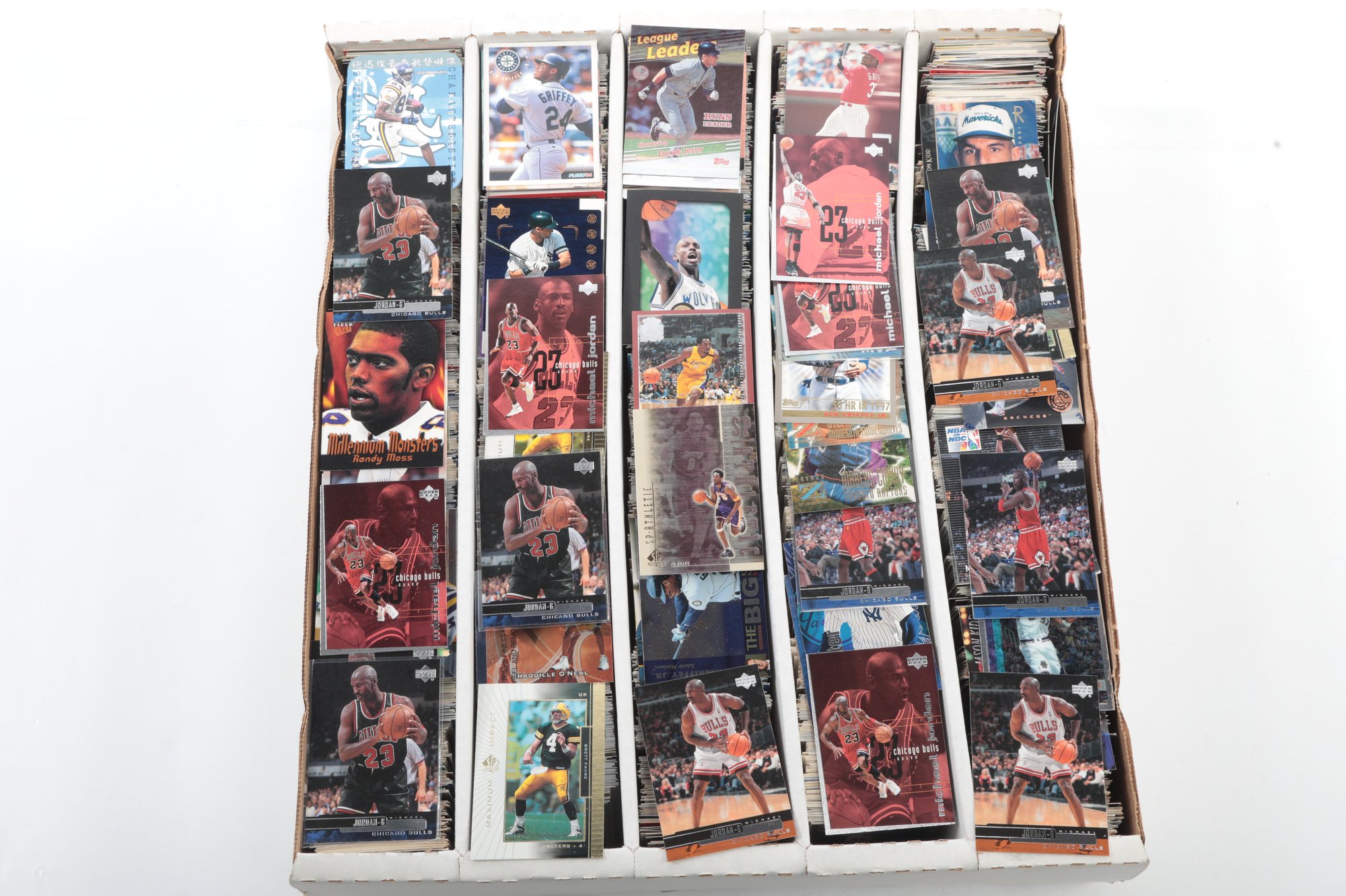 Monster Box Loaded W/ Mixed Sports Kobe Bryant Michael Jordans Derek ...