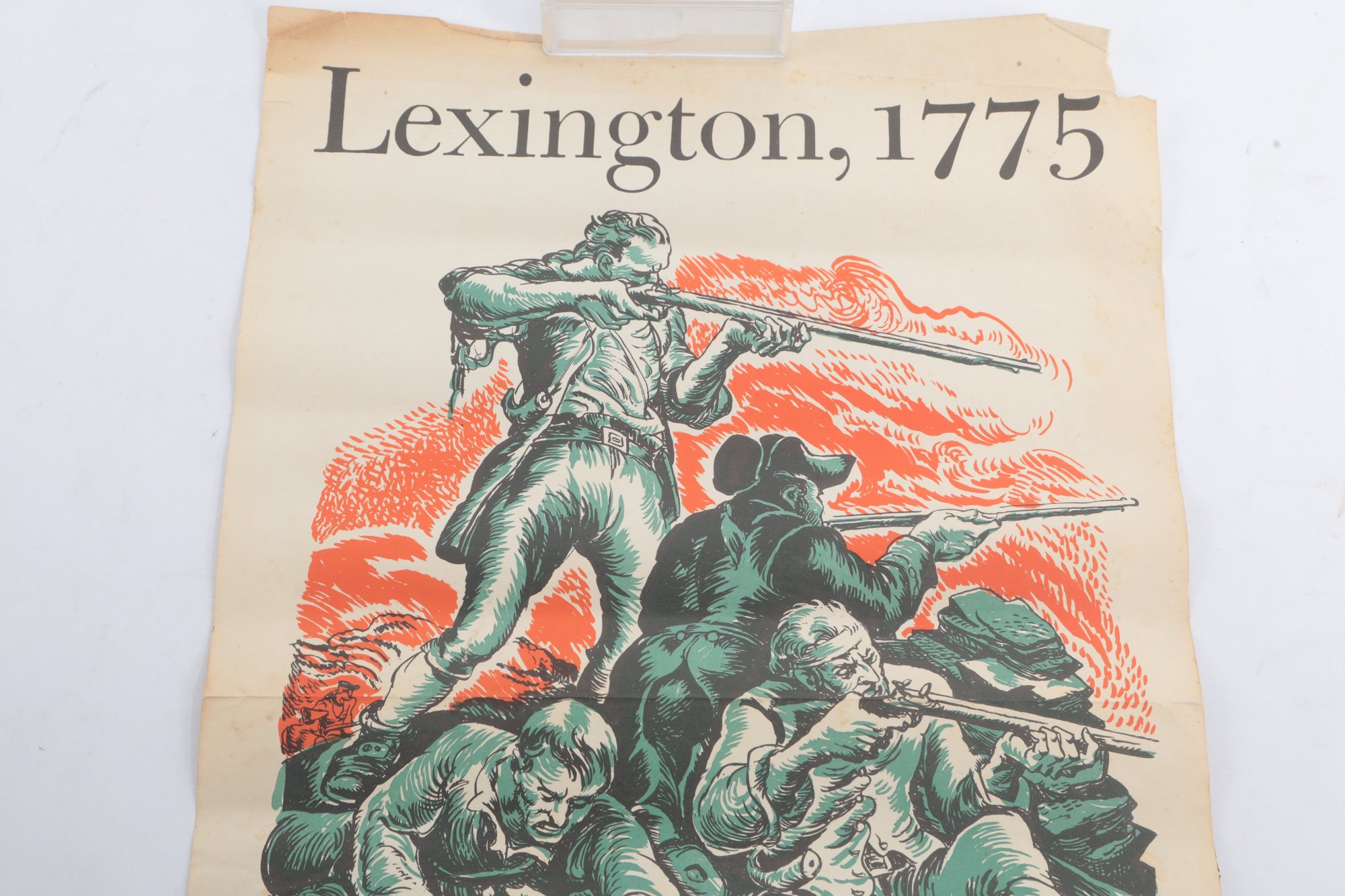 WWII War Bonds Poster Lexington 1775 James Daugherty Patriotic American ...