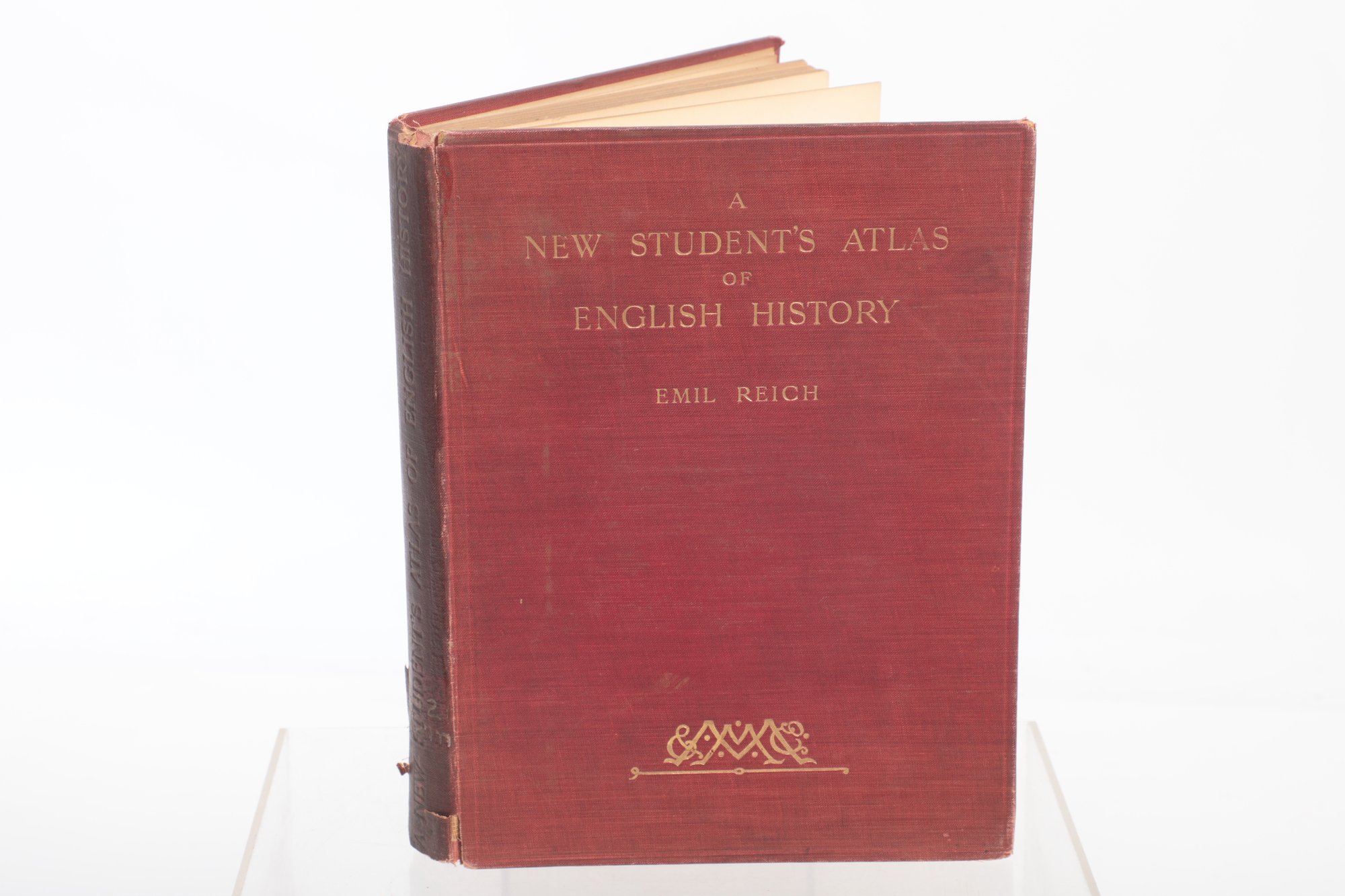 Antique 1903 "a New Student's Atlas Of English History" - By Emil Reich ...